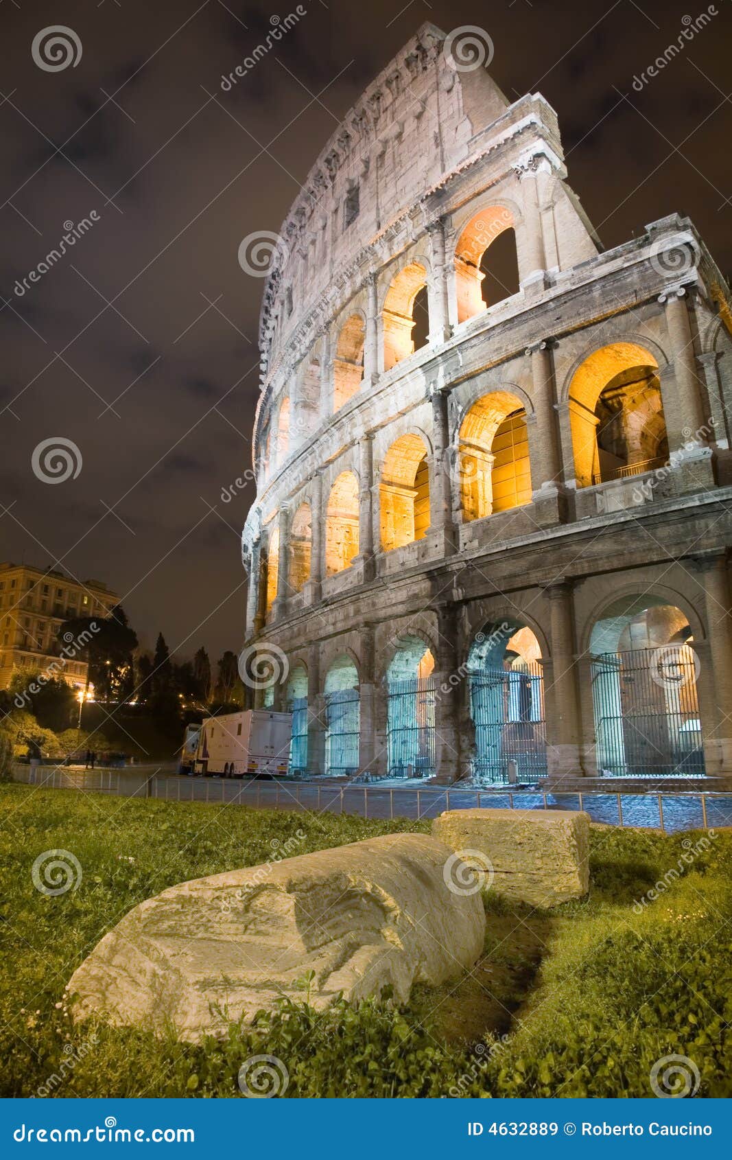 Colosseum Rome stock image. Image of evening, archaeological - 4632889