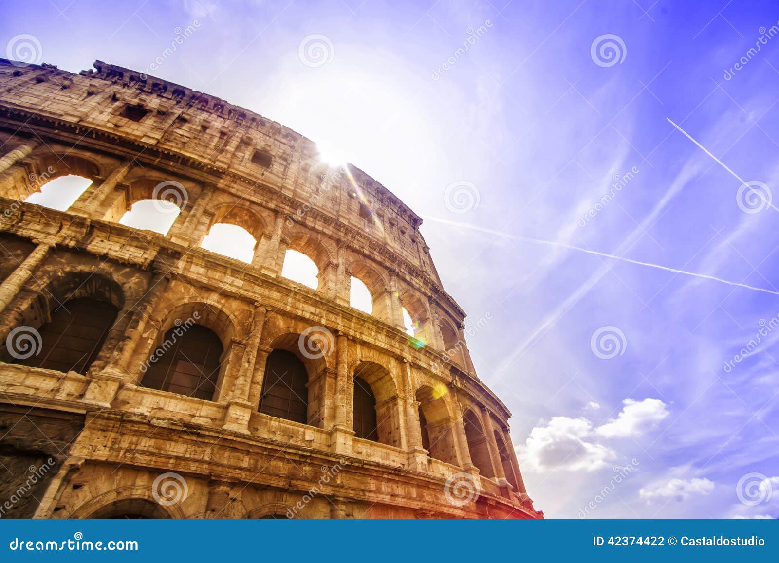 Colosseum Rome stock photo. Image of historical, arch - 42374422