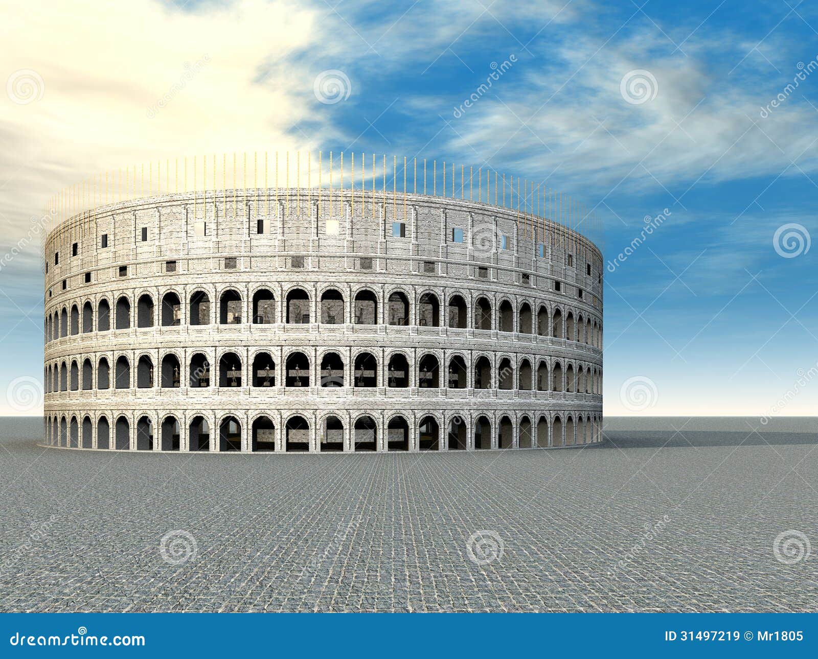 Colosseum in Rome stock illustration. Illustration of tour - 31497219