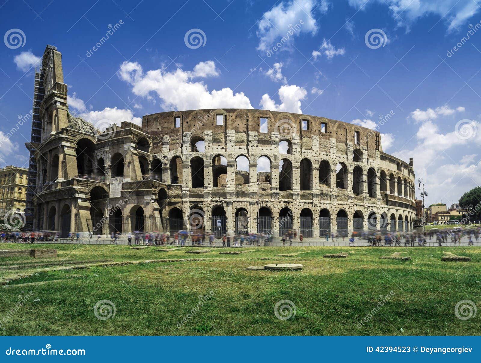 The Colosseum in Rome stock image. Image of italian, monument - 42394523