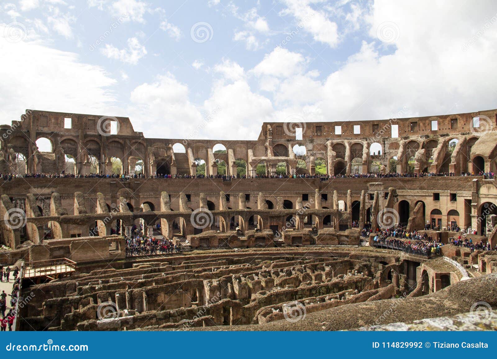 Colosseum Rome interior editorial photography. Image of europe - 114829992