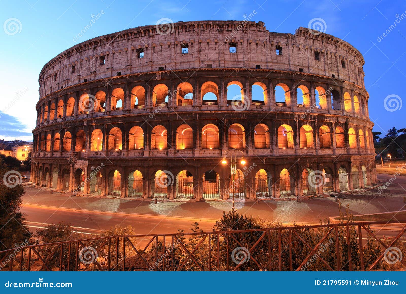 Colosseum,Rome, Italy stock image. Image of empire, blue - 21795591
