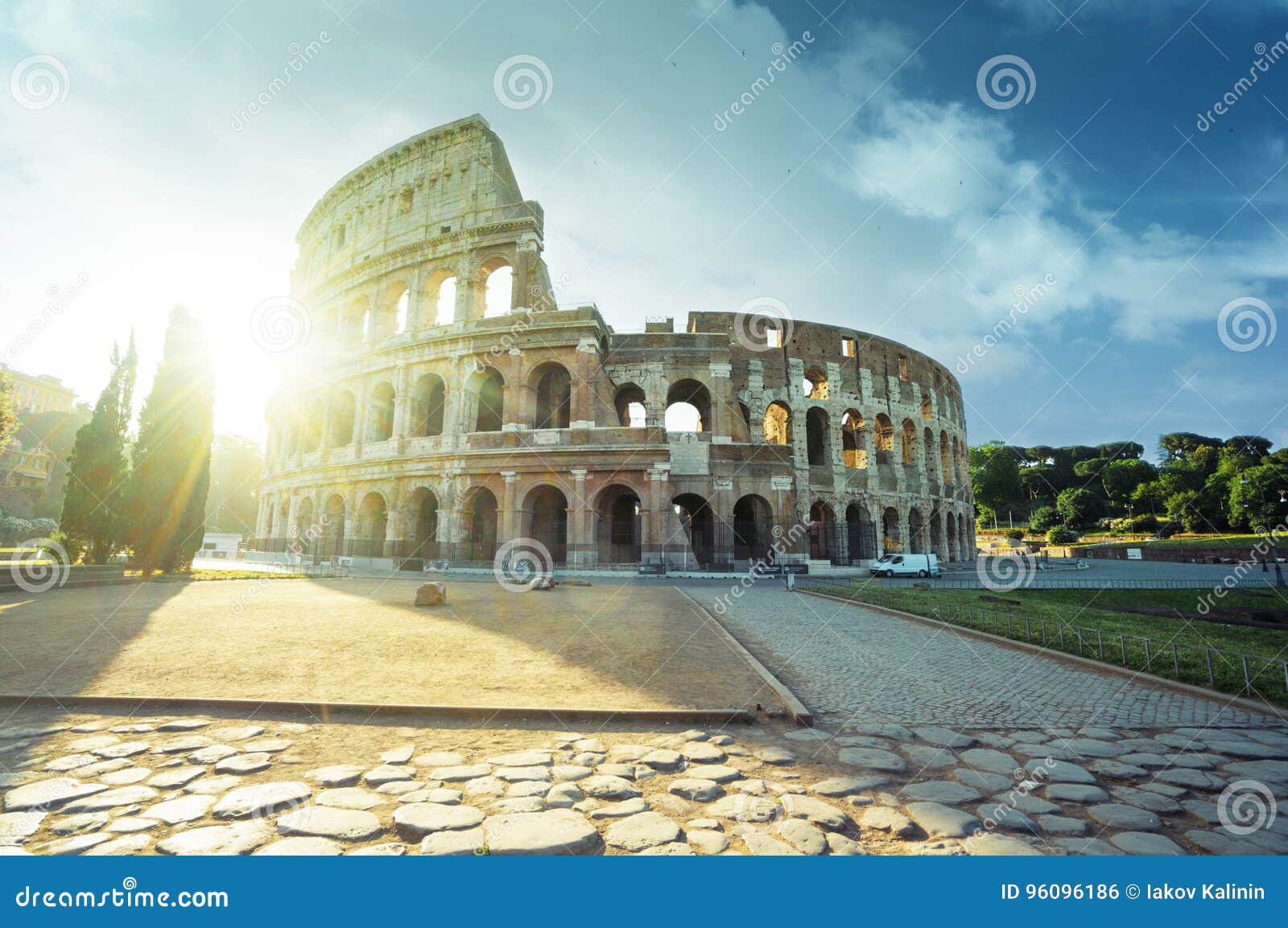 Colosseum in Rome, Italy stock photo. Image of italy - 96096186