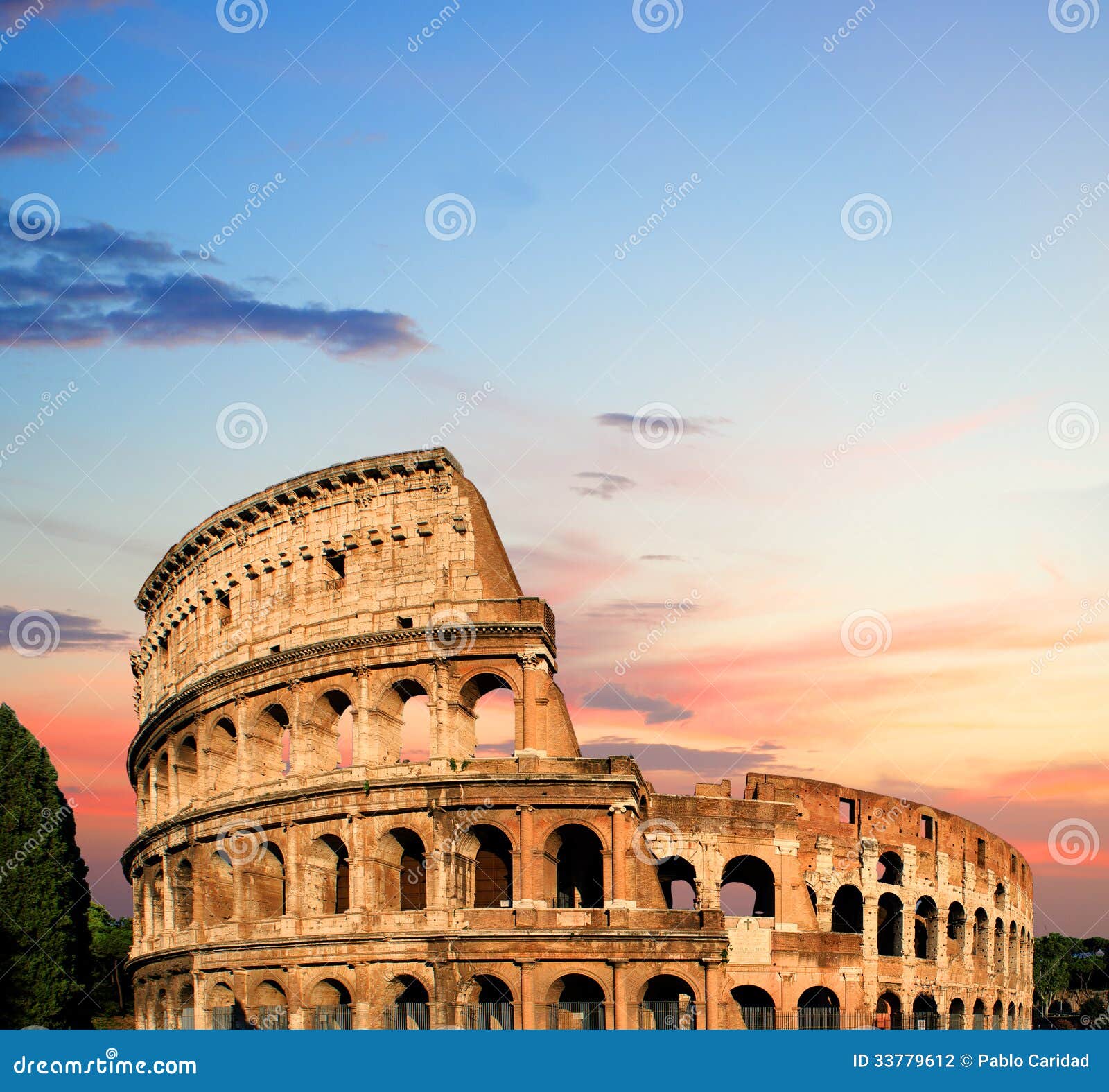 Colosseum, Rome, Italy. stock photo. Image of ancient - 33779612