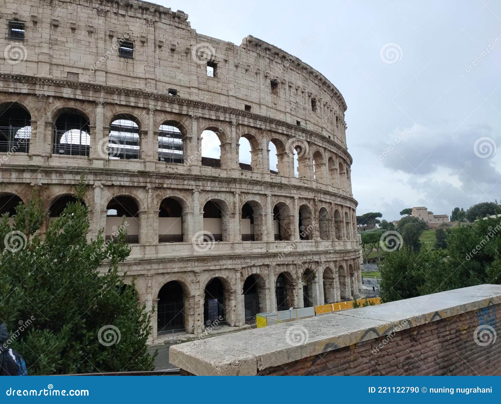 Colosseum Rome stock photo. Image of amphitheatre, architecture - 221122790