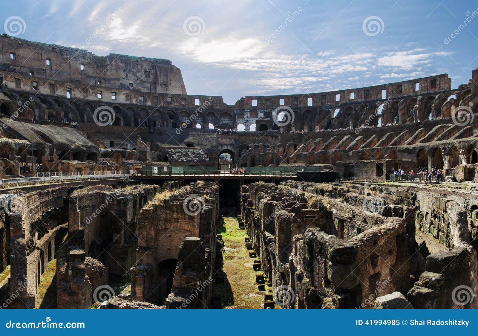 Colosseum Ruins Panoramic View Editorial Image - Image of inside ...
