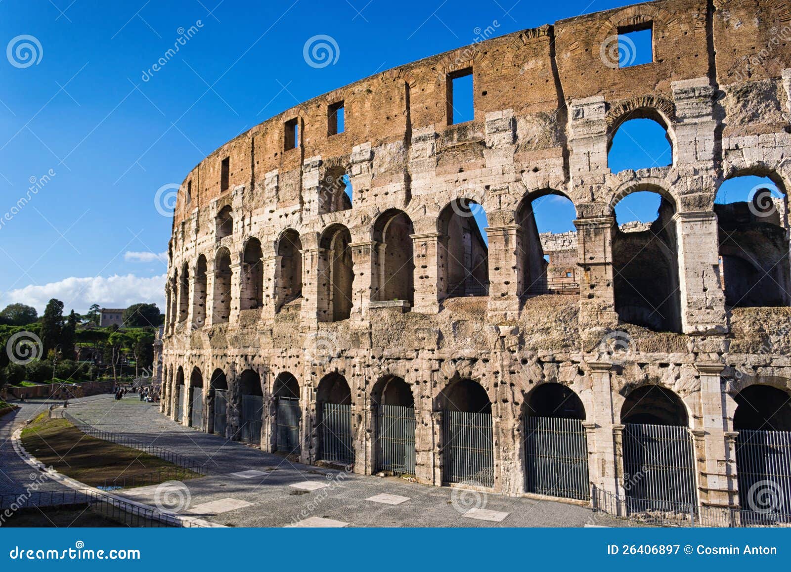 Colosseum Side View stock image. Image of arena, amphitheater - 26406897
