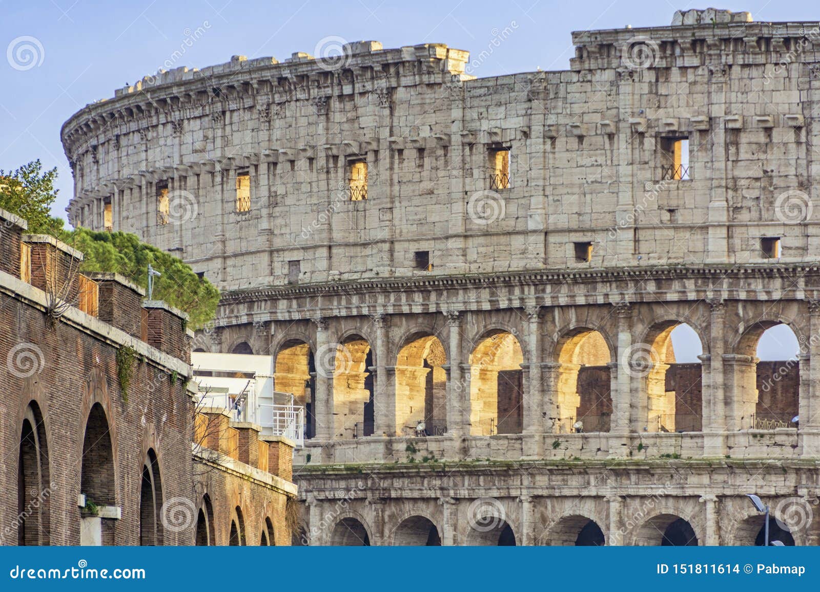 Colosseum Stadium Building In Rome Royalty-Free Stock Photography ...