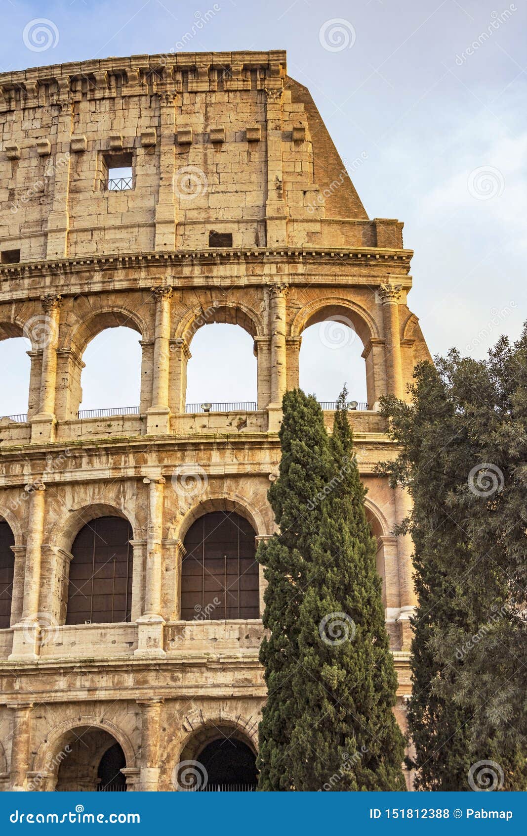 Colosseum Stadium Building In Rome Royalty-Free Stock Photography ...