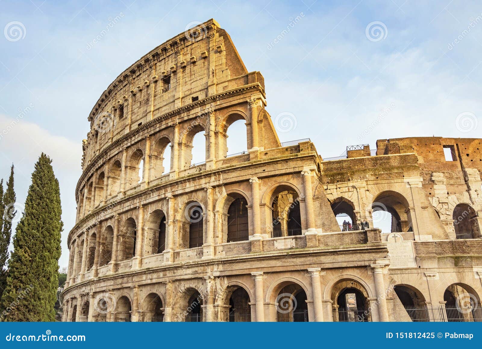 Colosseum Stadium Building In Rome Royalty-Free Stock Photography ...