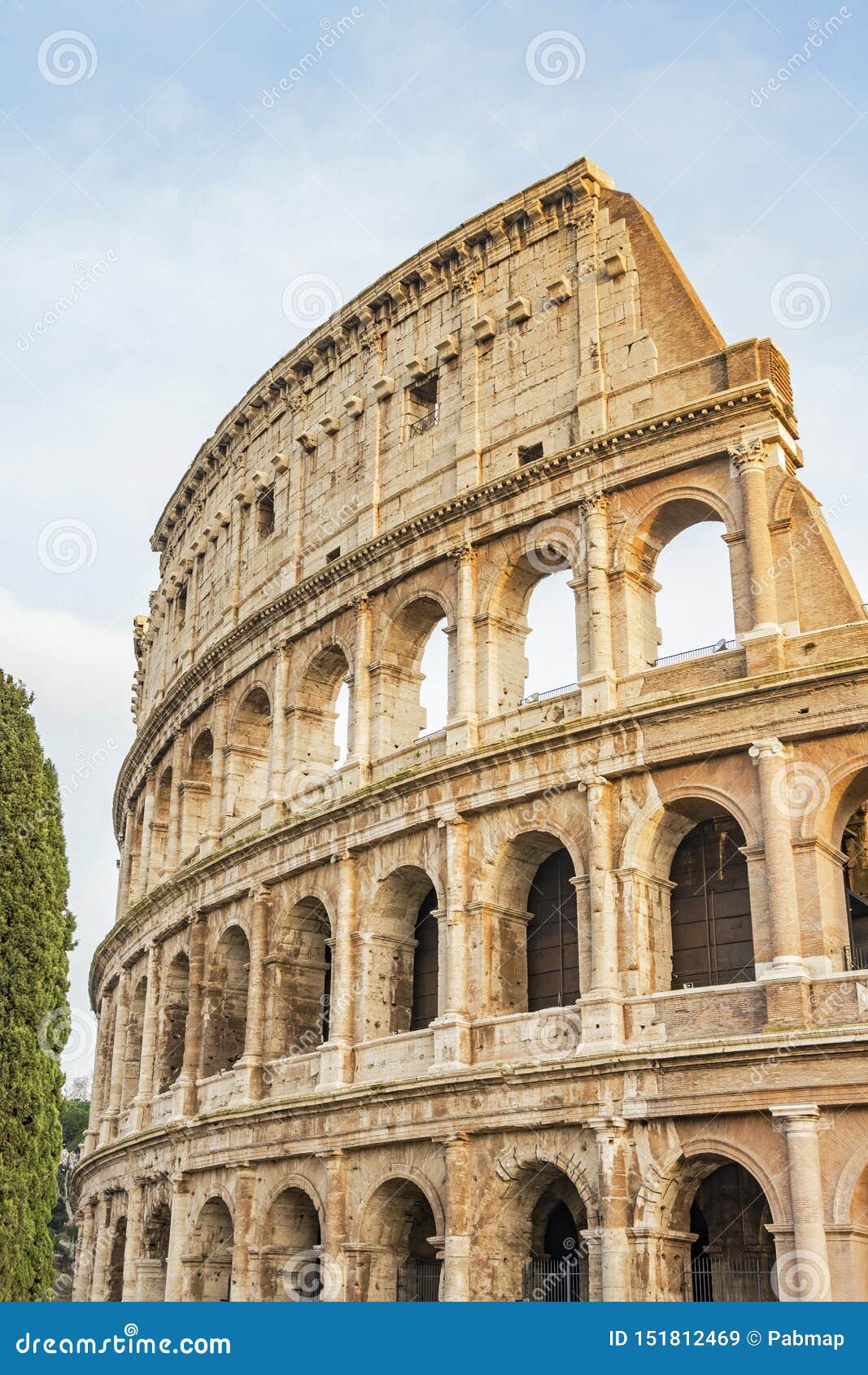 Colosseum Stadium Building in Rome Stock Image - Image of colloseum ...