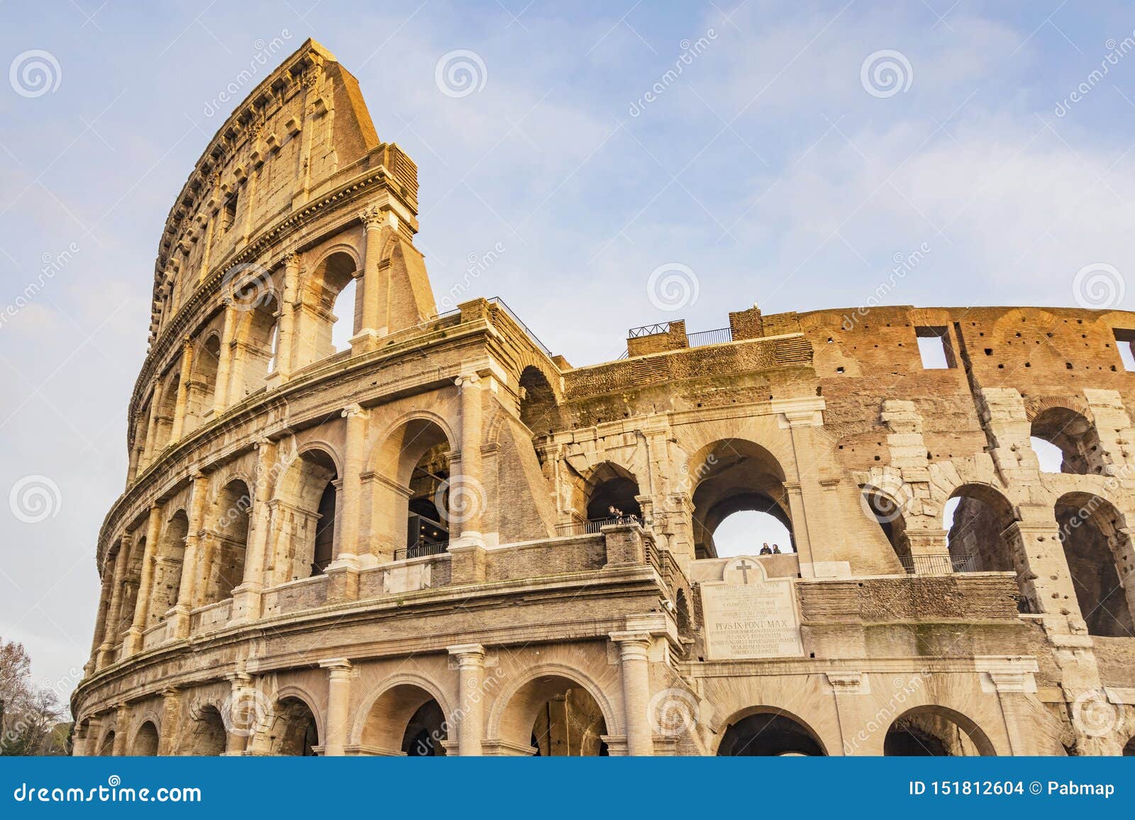 Colosseum Stadium Building In Rome Royalty-Free Stock Photography ...