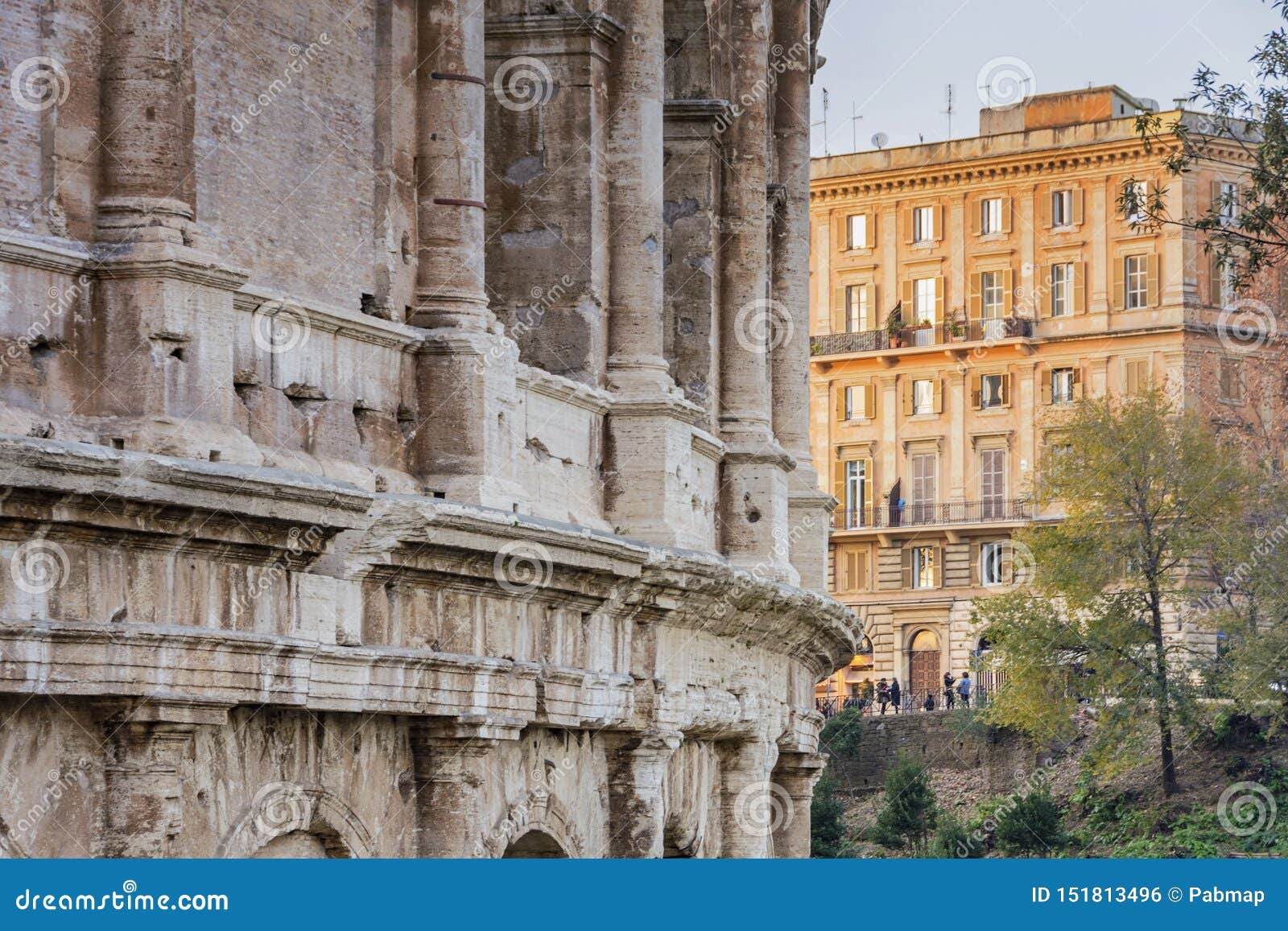 Colosseum Stadium Building In Rome Royalty-Free Stock Photography ...