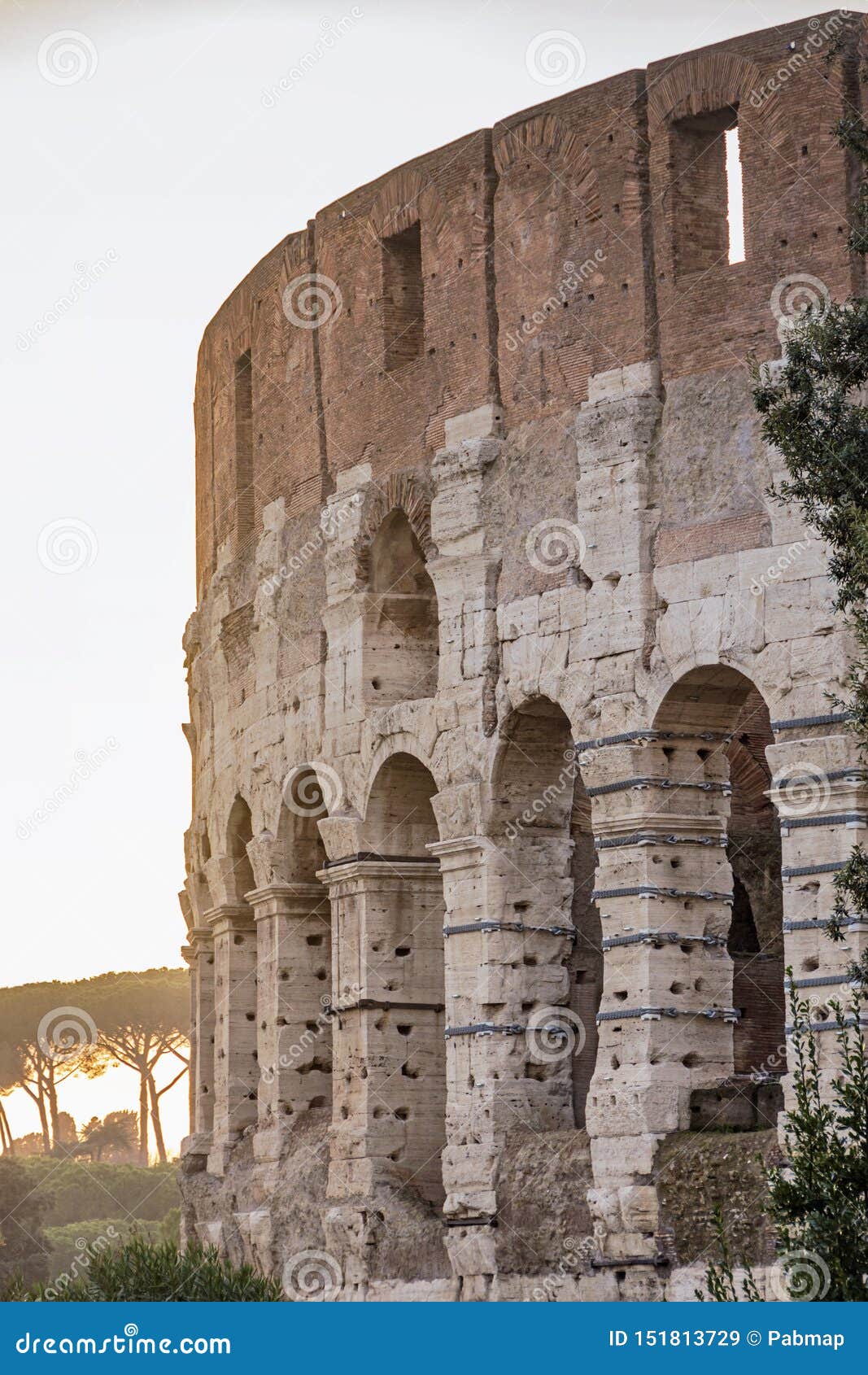 Colosseum Stadium Building in Rome Stock Image - Image of italy ...