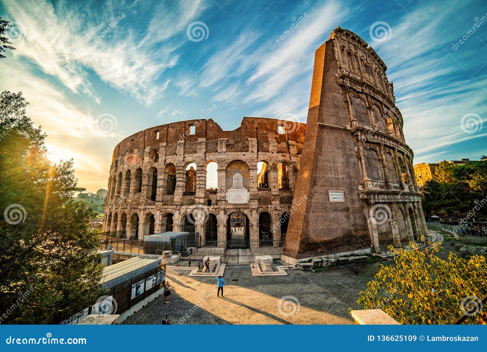 Sunset In Rome Stock Image | CartoonDealer.com #108153901