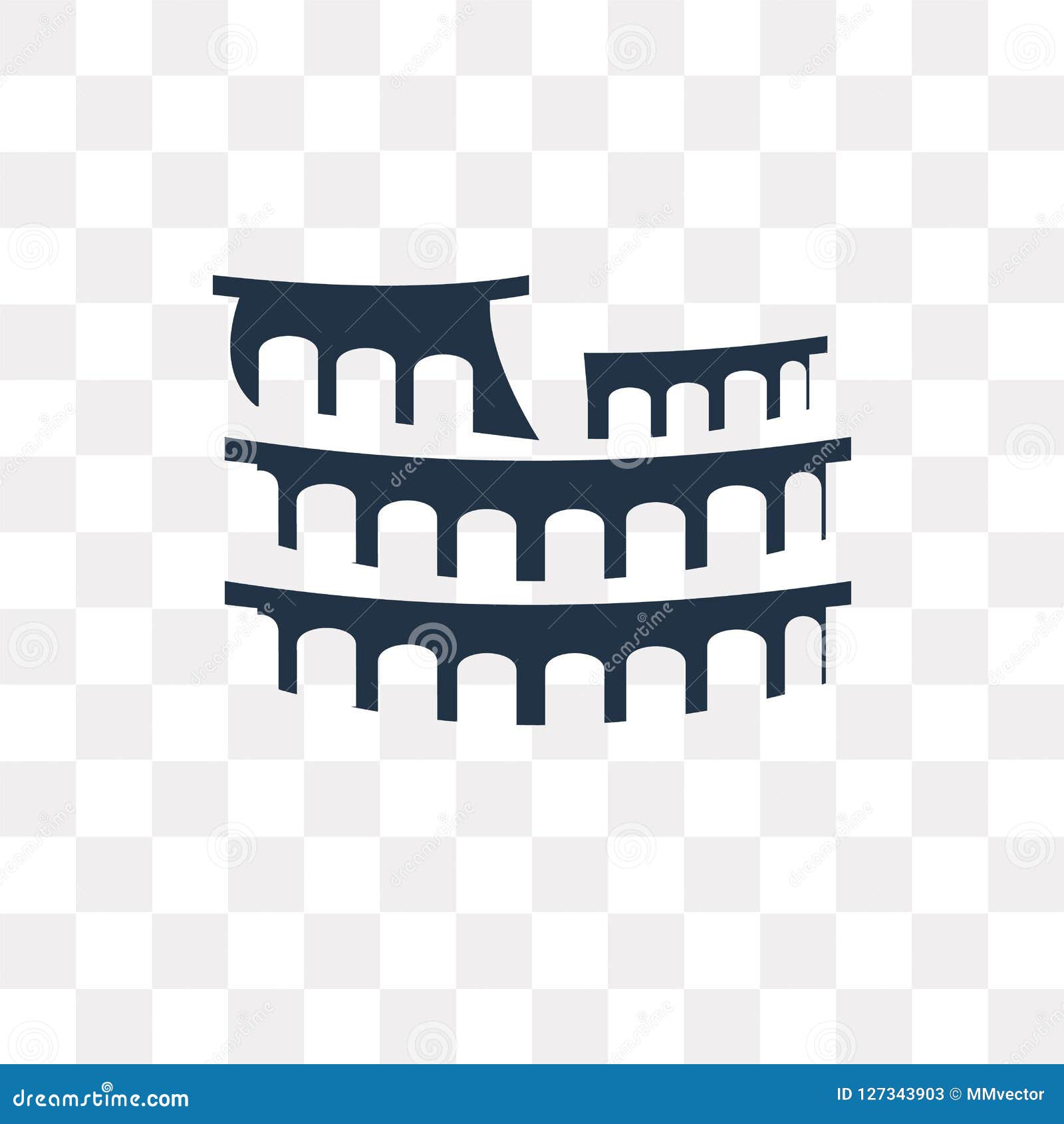 Colosseum Vector Icon Isolated On Transparent Background, Linear ...