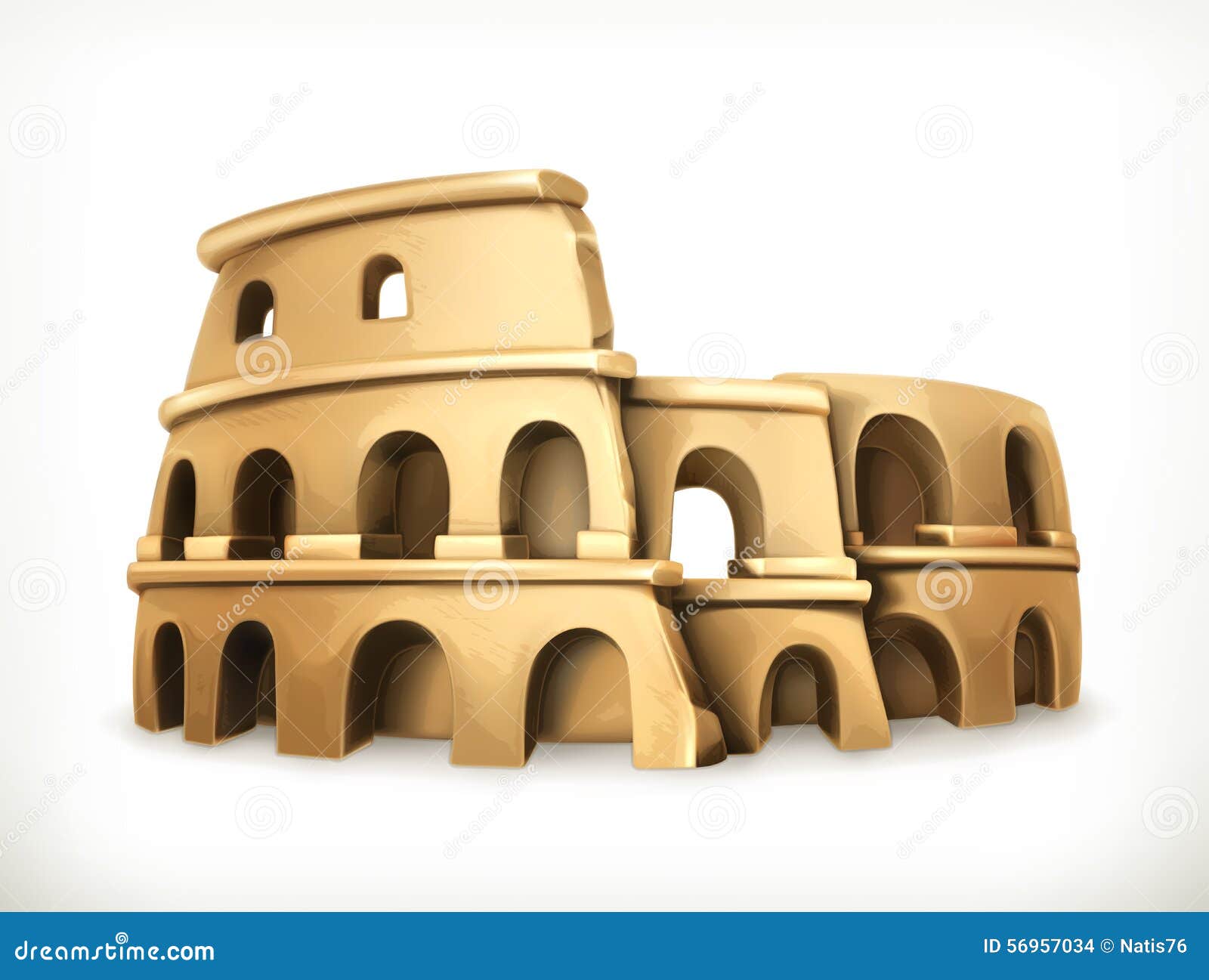 The Colosseum Vector Hand Drawn Black And White Illustration ...