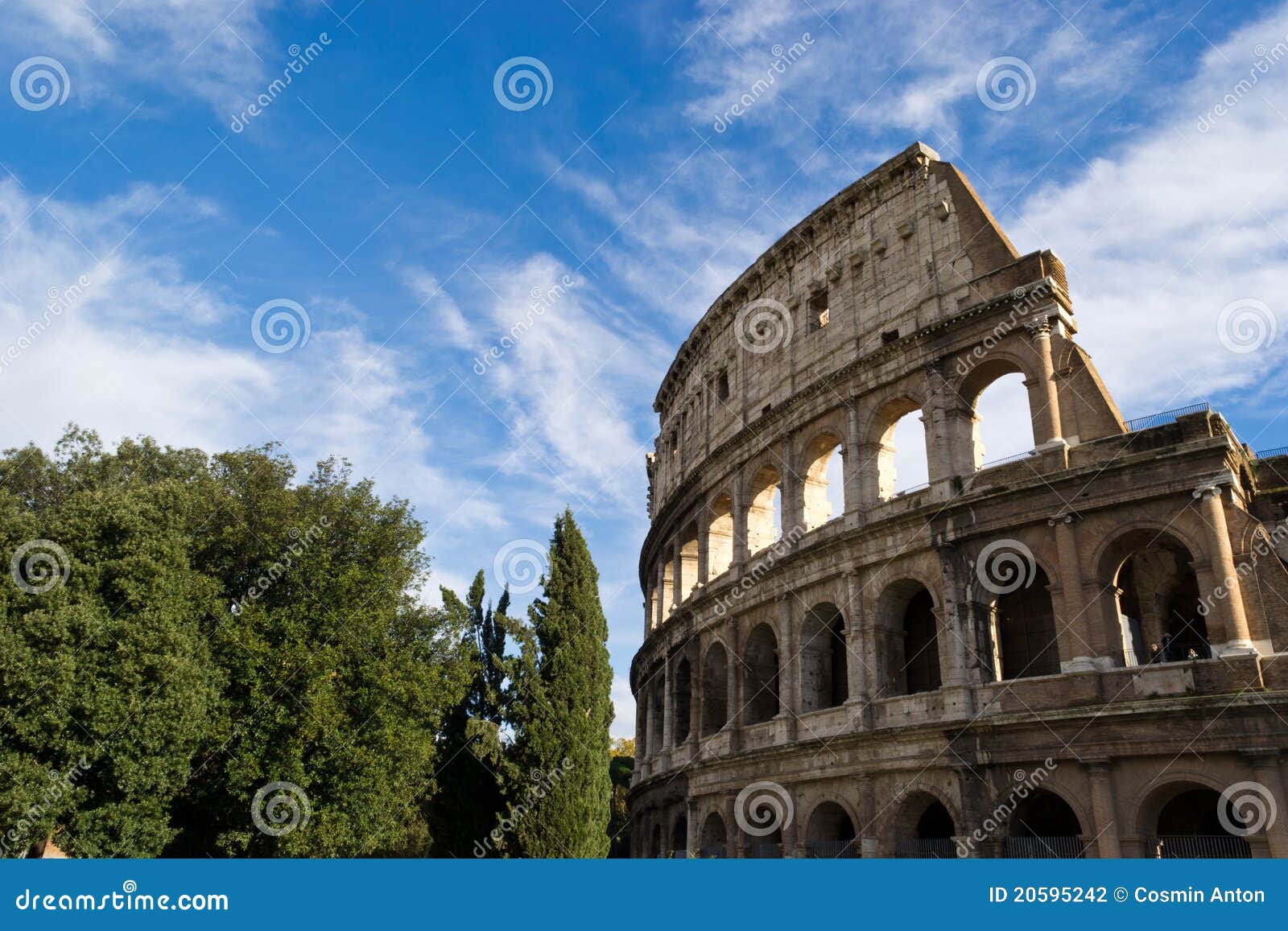 Colosseum View stock photo. Image of architectural, arena - 20595242