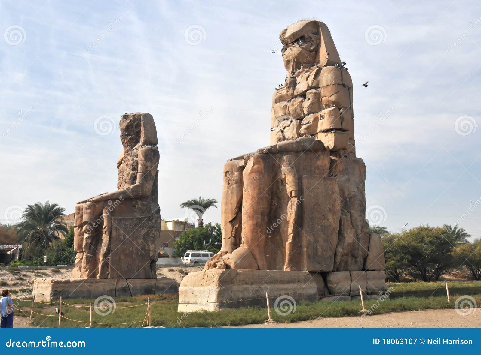 Colossi of Memnon stock image. Image of carving, valley - 18063107