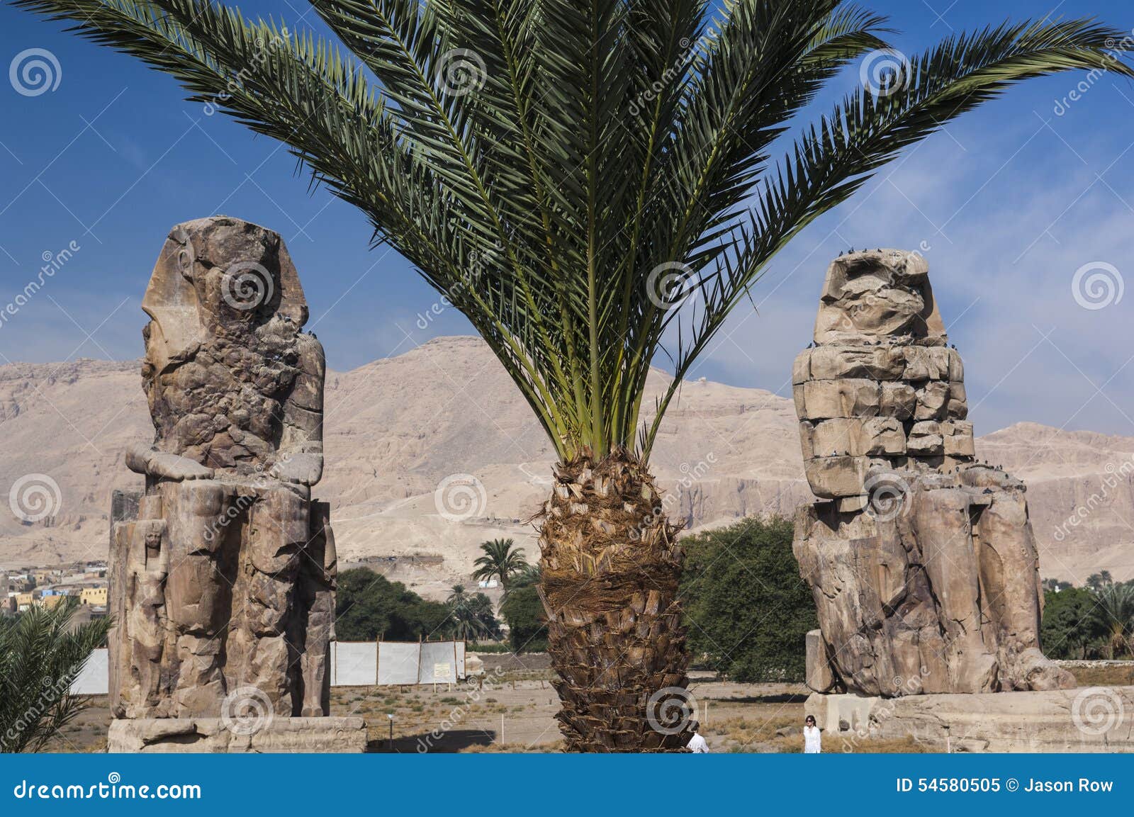 Colossi Of Memnon In Luxor Royalty-Free Stock Photography ...