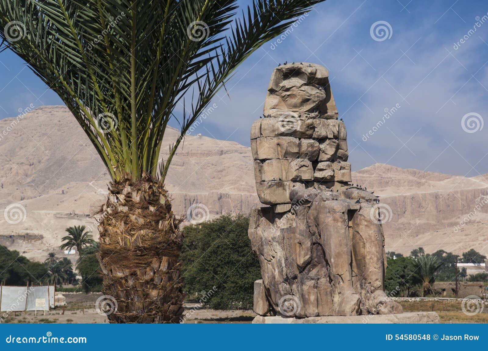 Colossi of Memnon in Luxor stock photo. Image of colossi - 54580548