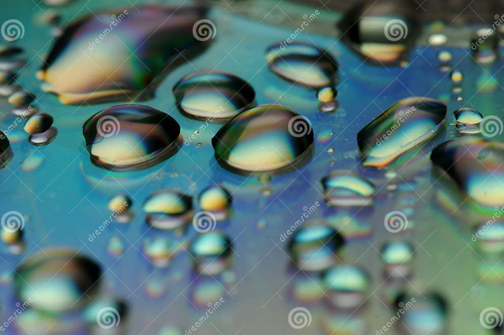 Colouer water drops stock image. Image of clear, circle - 25987119