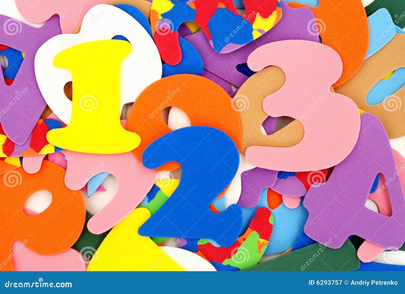Colour 1,2,3 stock image. Image of language, preschool - 6293757