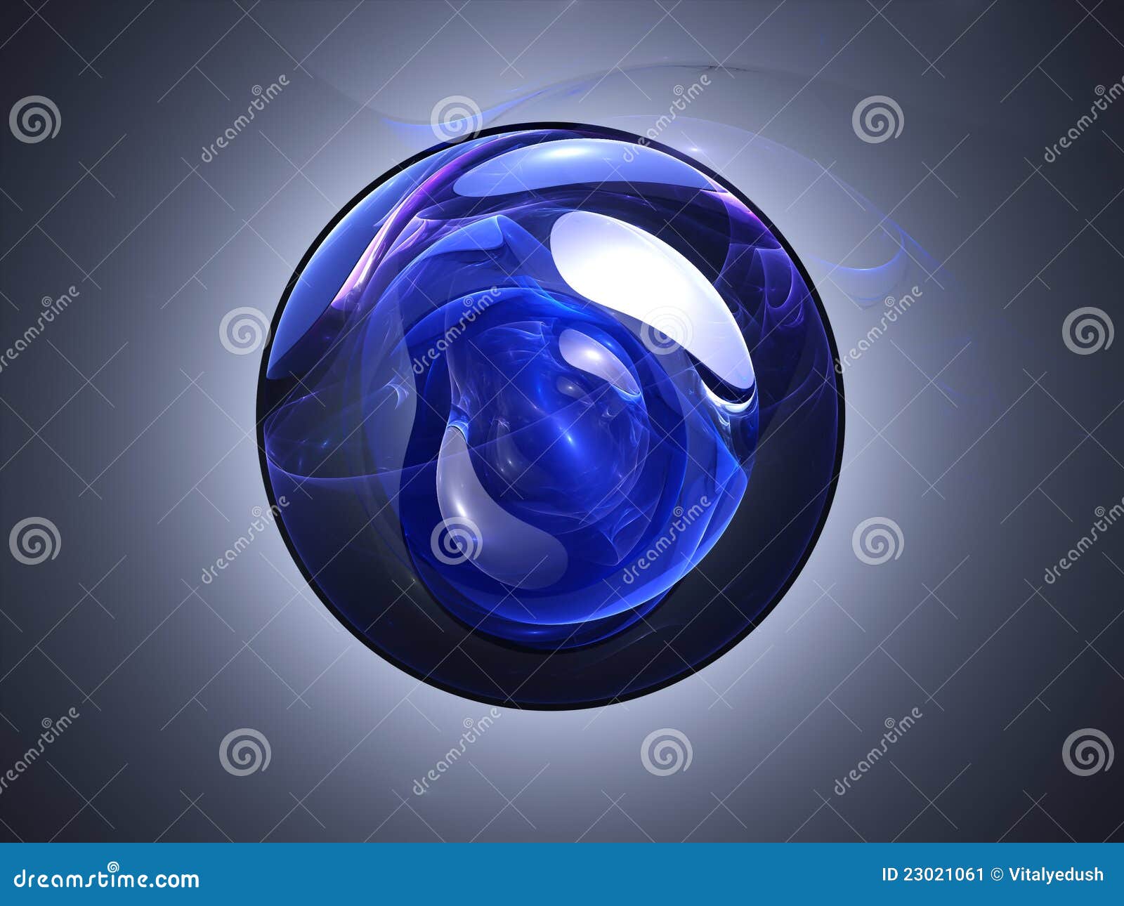Colour abstract art balls stock illustration. Illustration of fractal ...