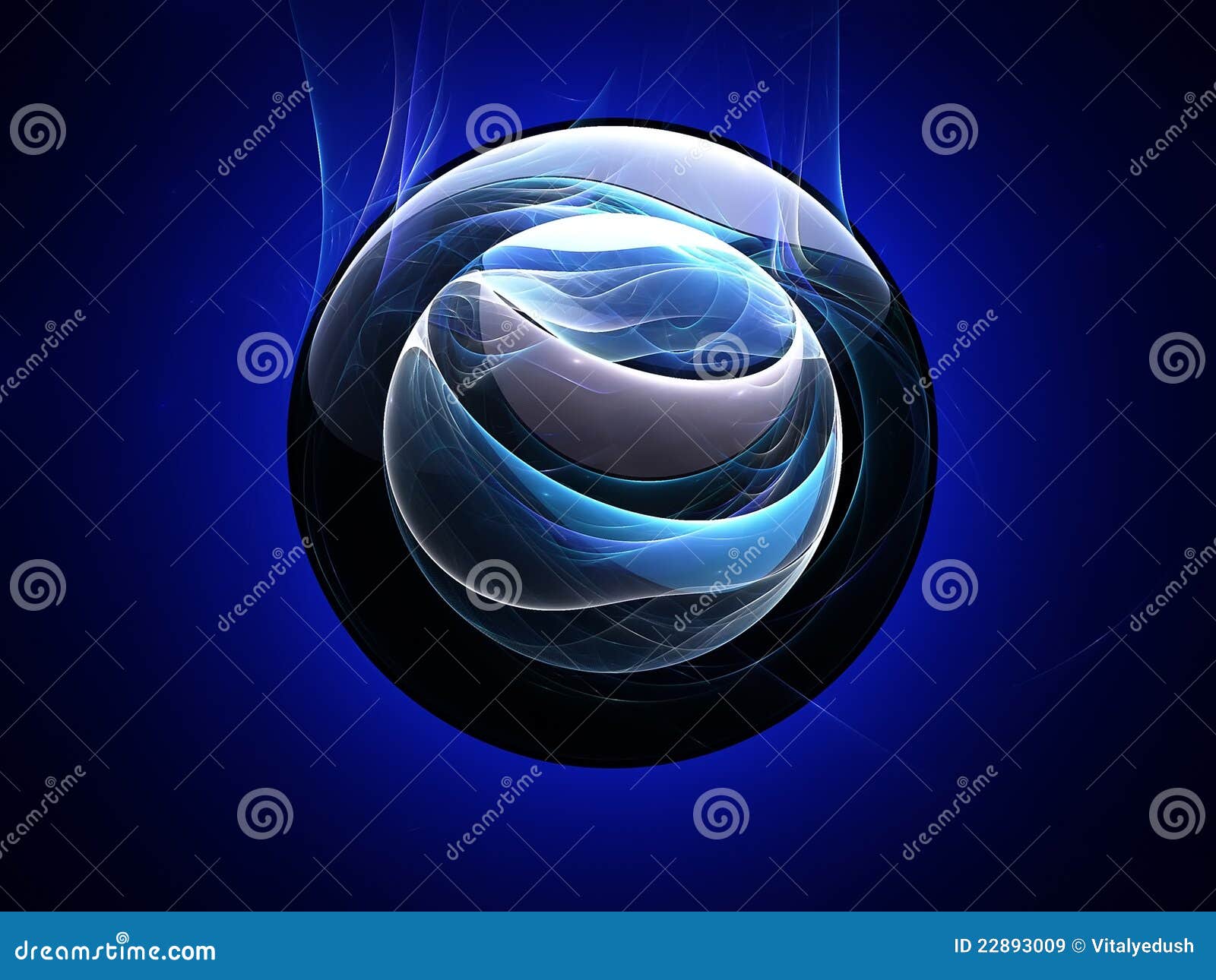 Colour Abstract Art Balls Background. Stock Illustration - Illustration ...
