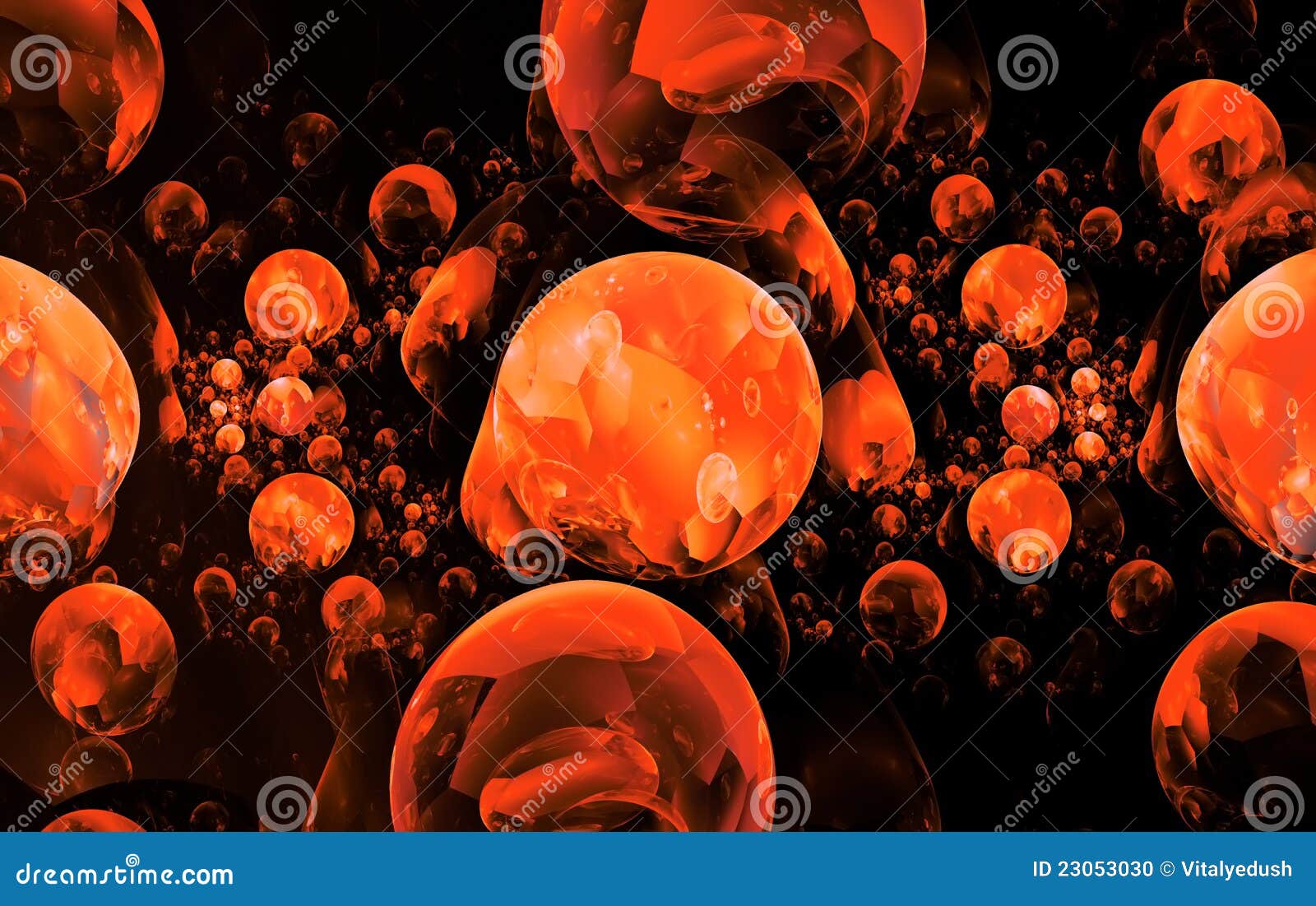 Colour Abstract Art Balls Background. Stock Illustration - Illustration ...