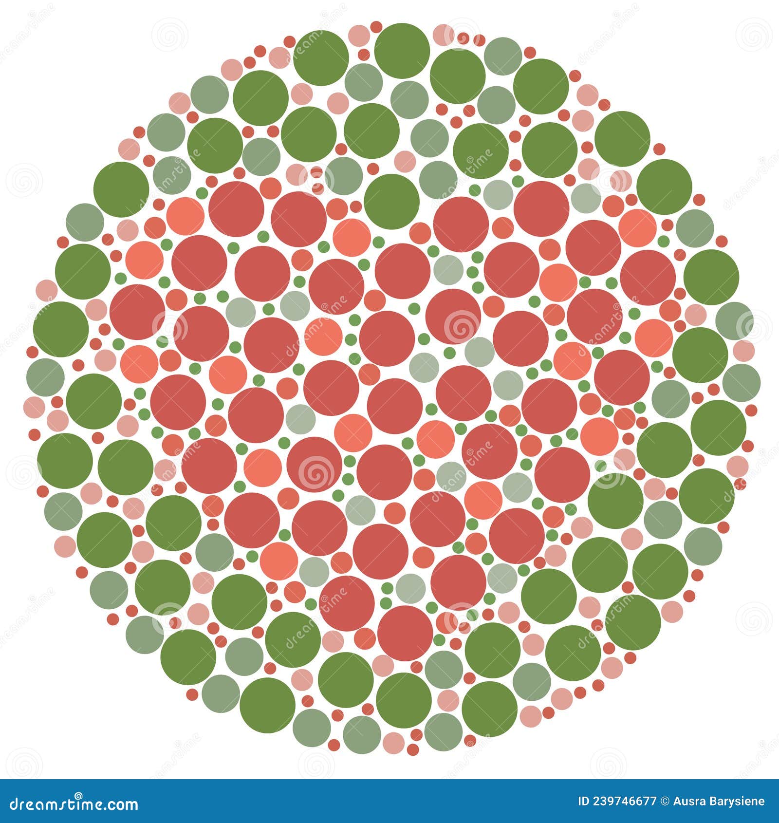 Colour Blind Test with Heart. Love is Blind Concept. Stock Illustration ...