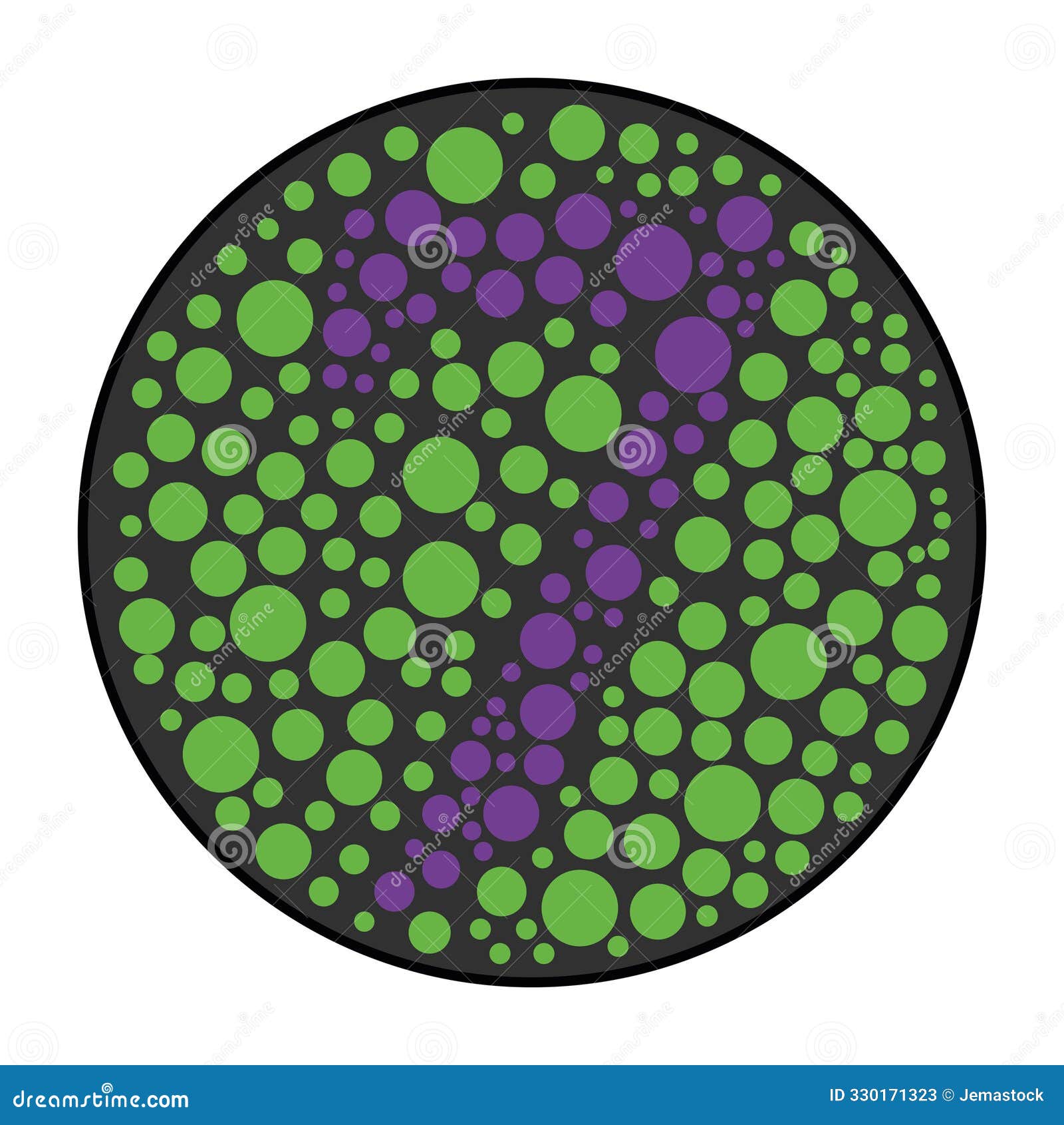 Colour Blindness Syndrome Vector Illustration | CartoonDealer.com ...