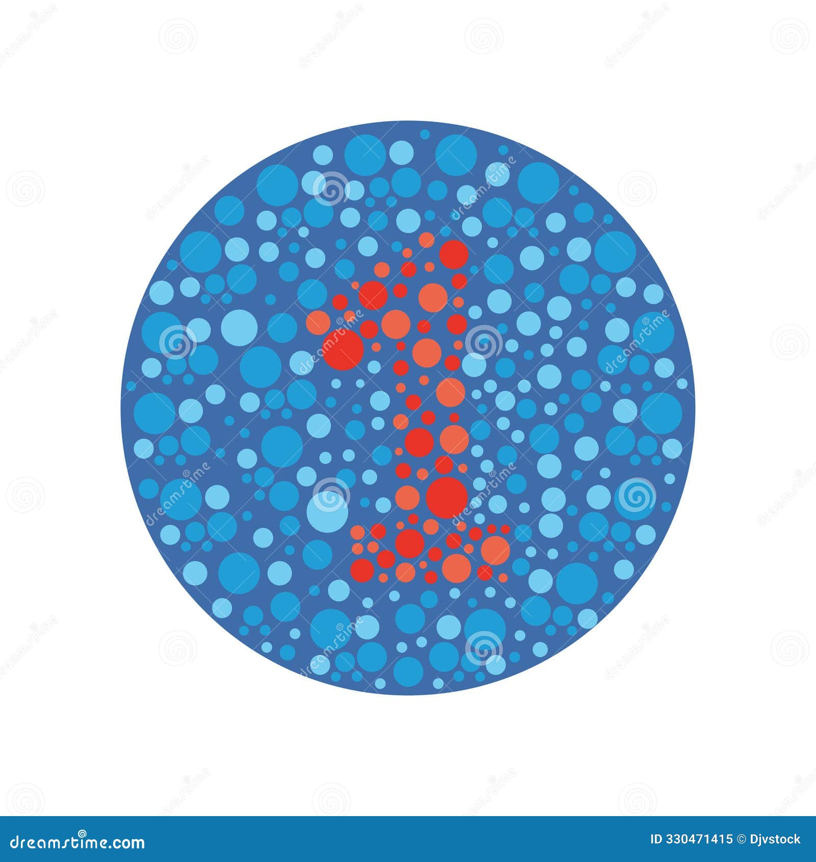 Colour Blindness And Normal Vision Glasses Vector Illustration ...