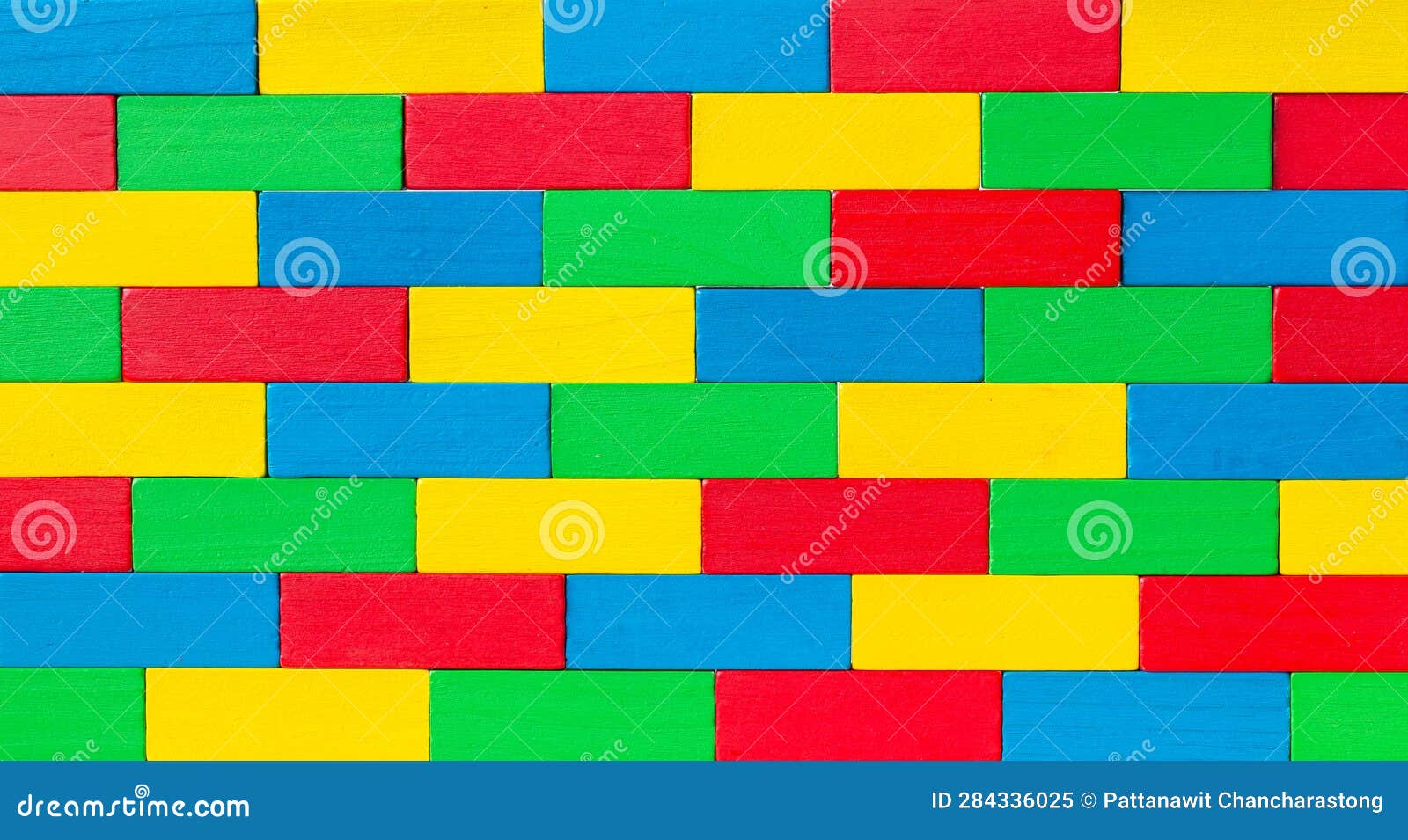Colour Blocks Wood Background. Education Game Backdrop Stock Image ...
