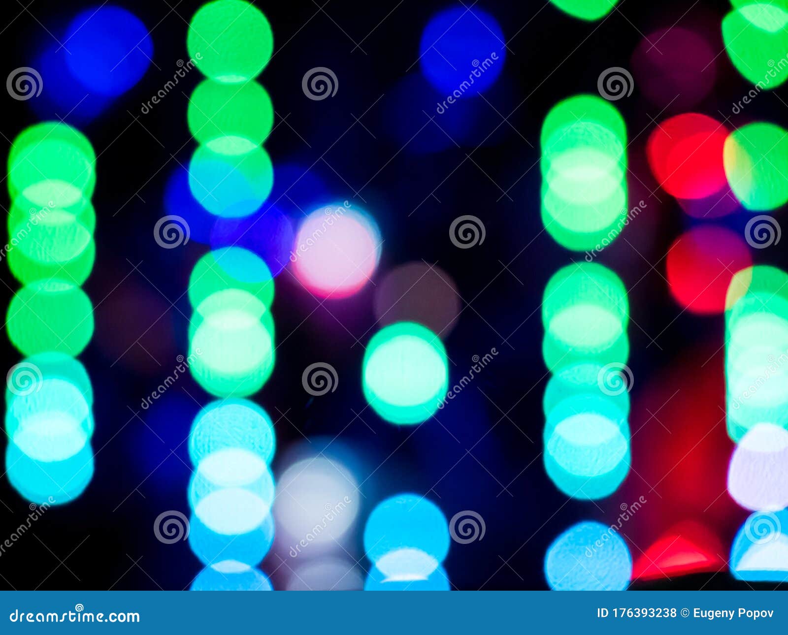 Colour Blurred Bokeh Neon Lights Stock Photo - Image of bokeh, blur ...