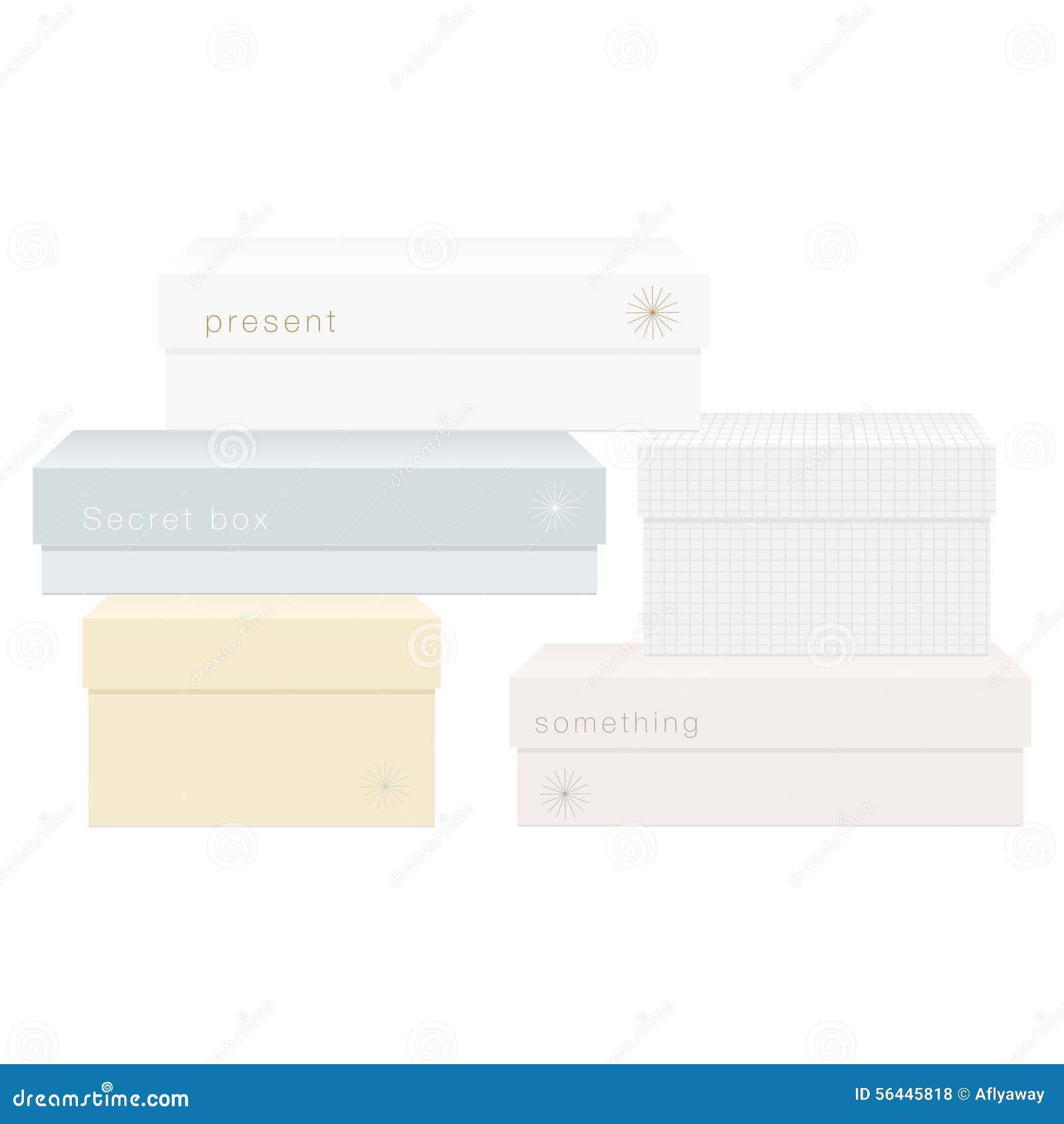 Colour boxes set stock vector. Illustration of marketing - 56445818