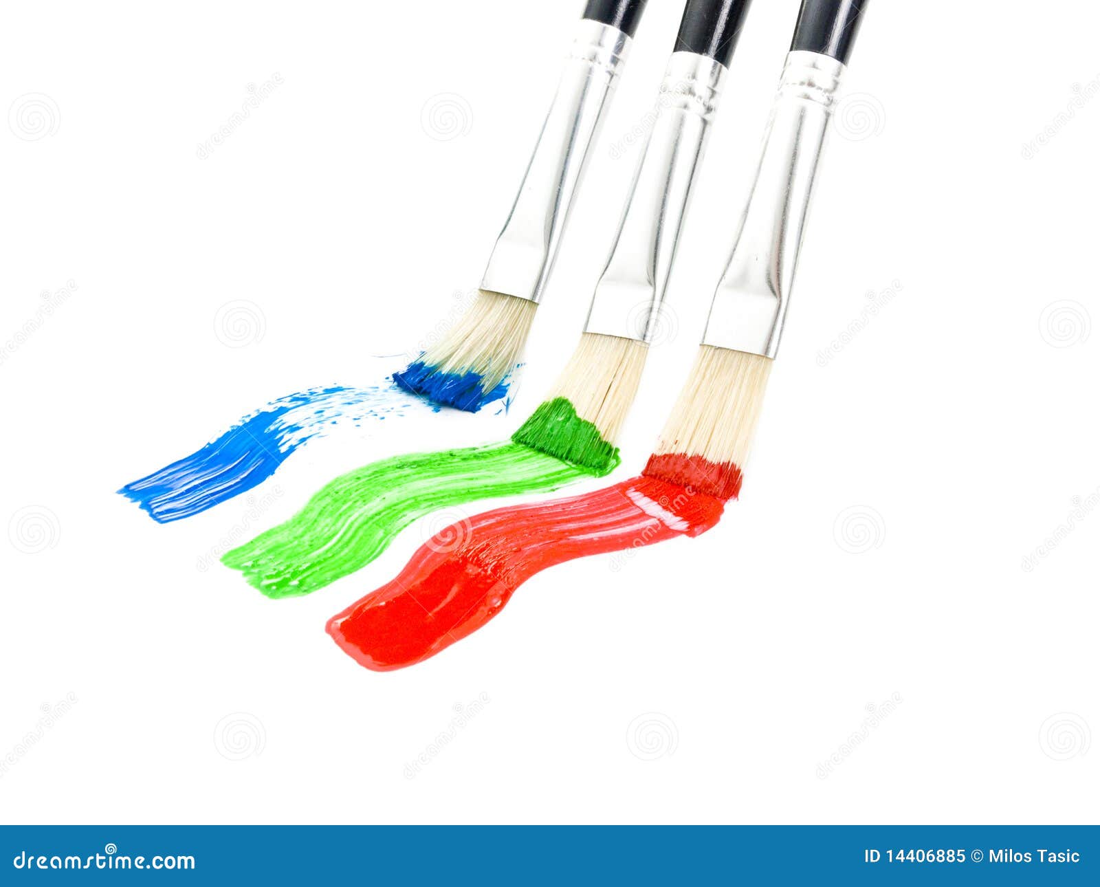 Colour brushes stock image. Image of artistic, mess, drop - 14406885