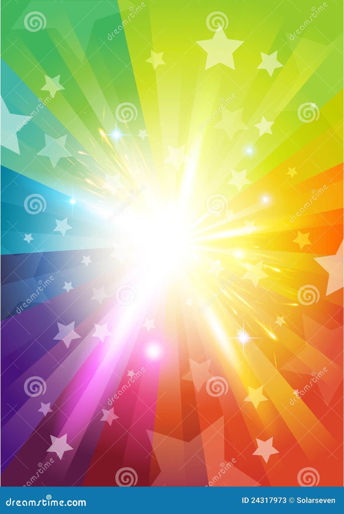 Colour Burst Background stock vector. Illustration of poster - 24317973
