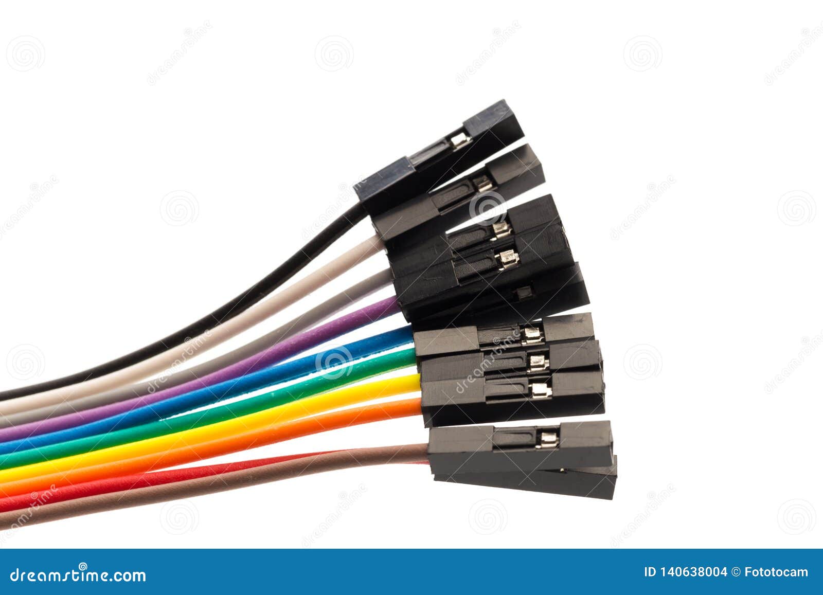 Colour cable bus on white stock photo. Image of colour - 140638004