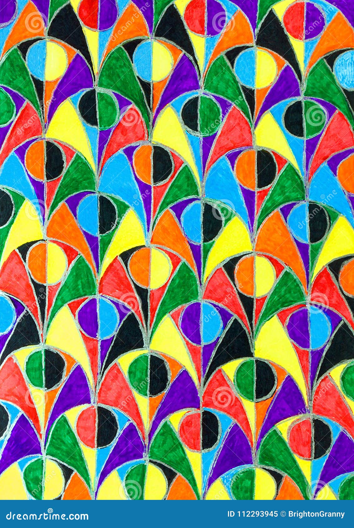 Colour circle pattern stock image. Image of painted - 112293945