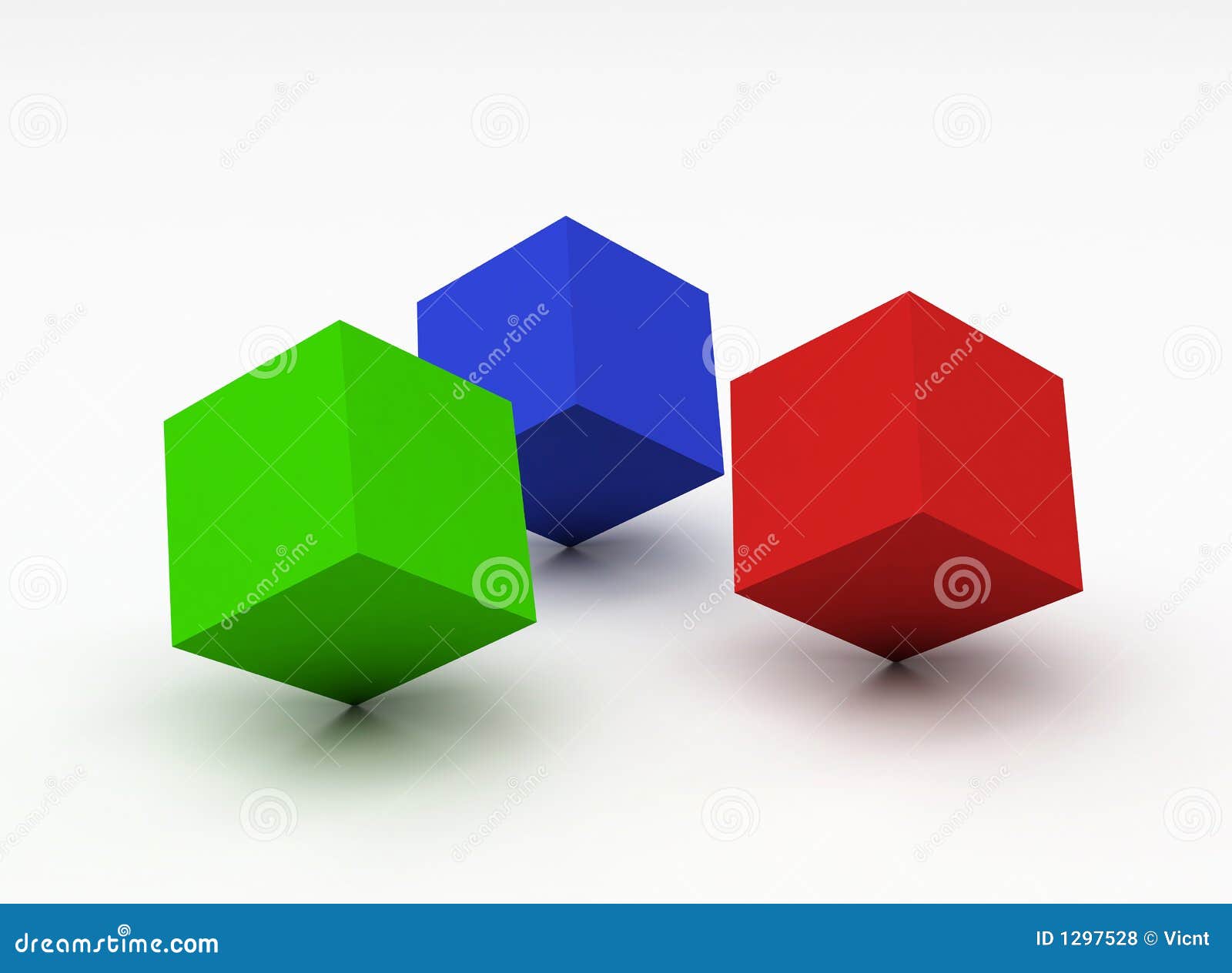 Colour cubes stock illustration. Illustration of package - 1297528