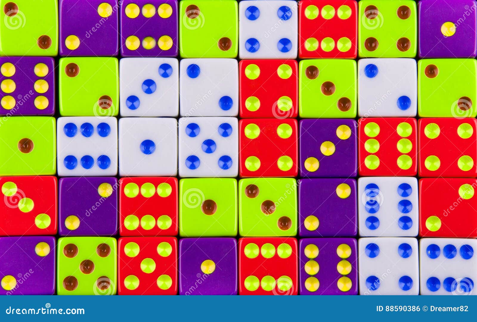 Colour dices. stock photo. Image of gamble, white, black - 88590386