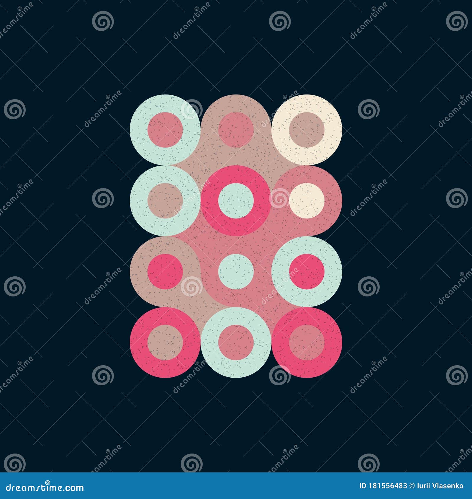 Colour Dots Universe Logo Art Design Illustration Stock Vector ...