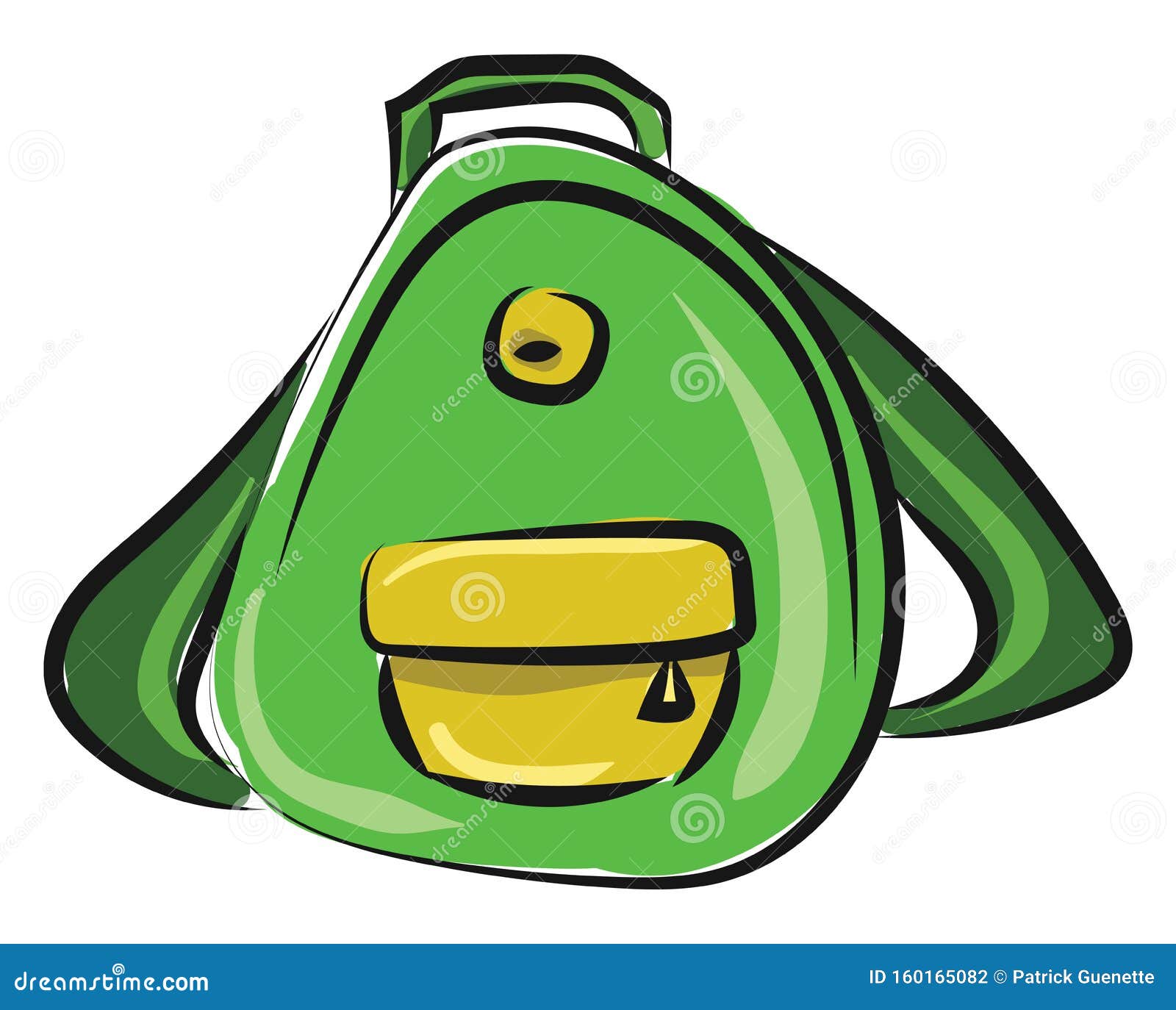 Green Backpack, Vector or Color Illustration Stock Vector ...