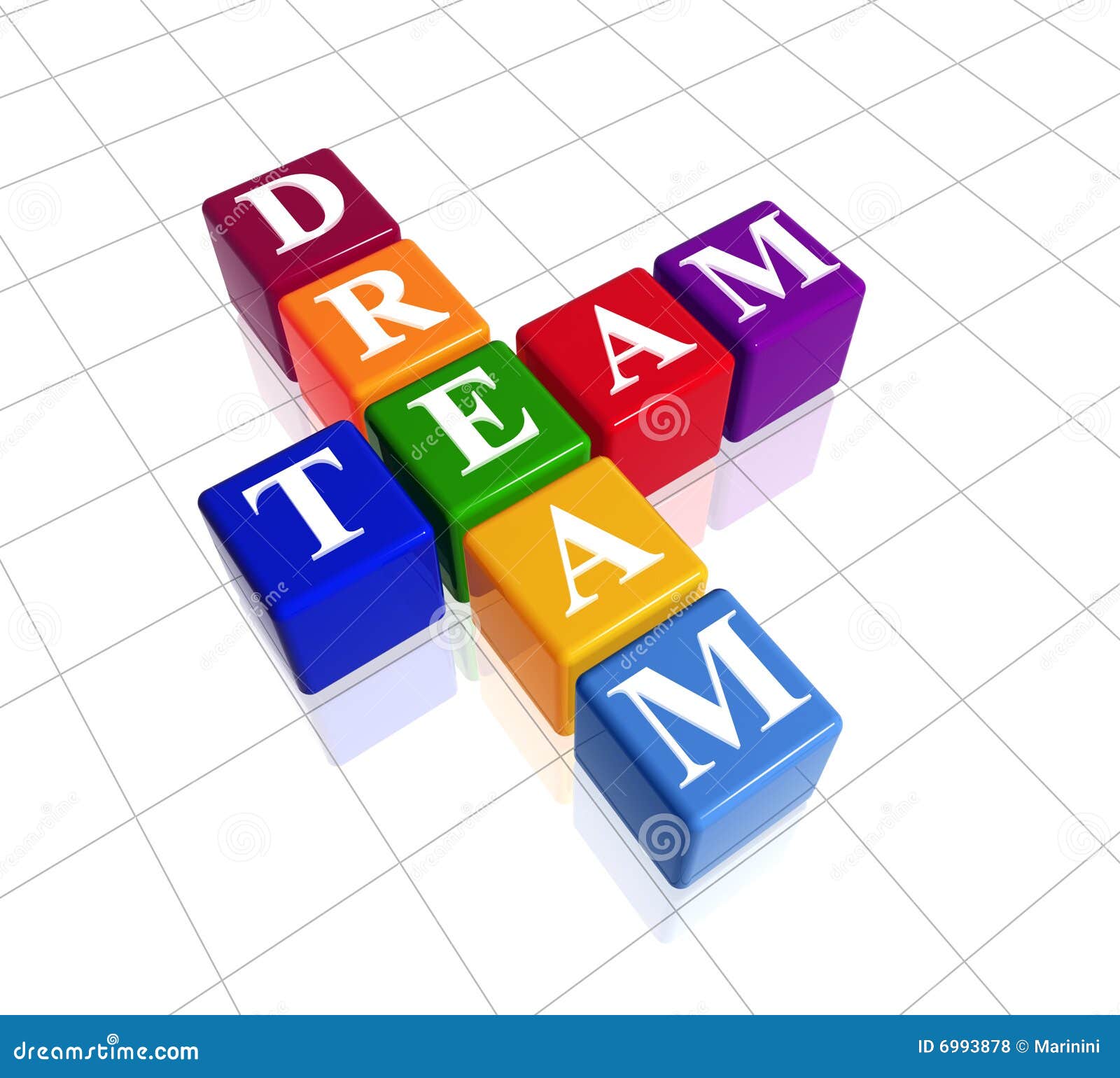 Colour dream team stock illustration. Illustration of alliance - 6993878