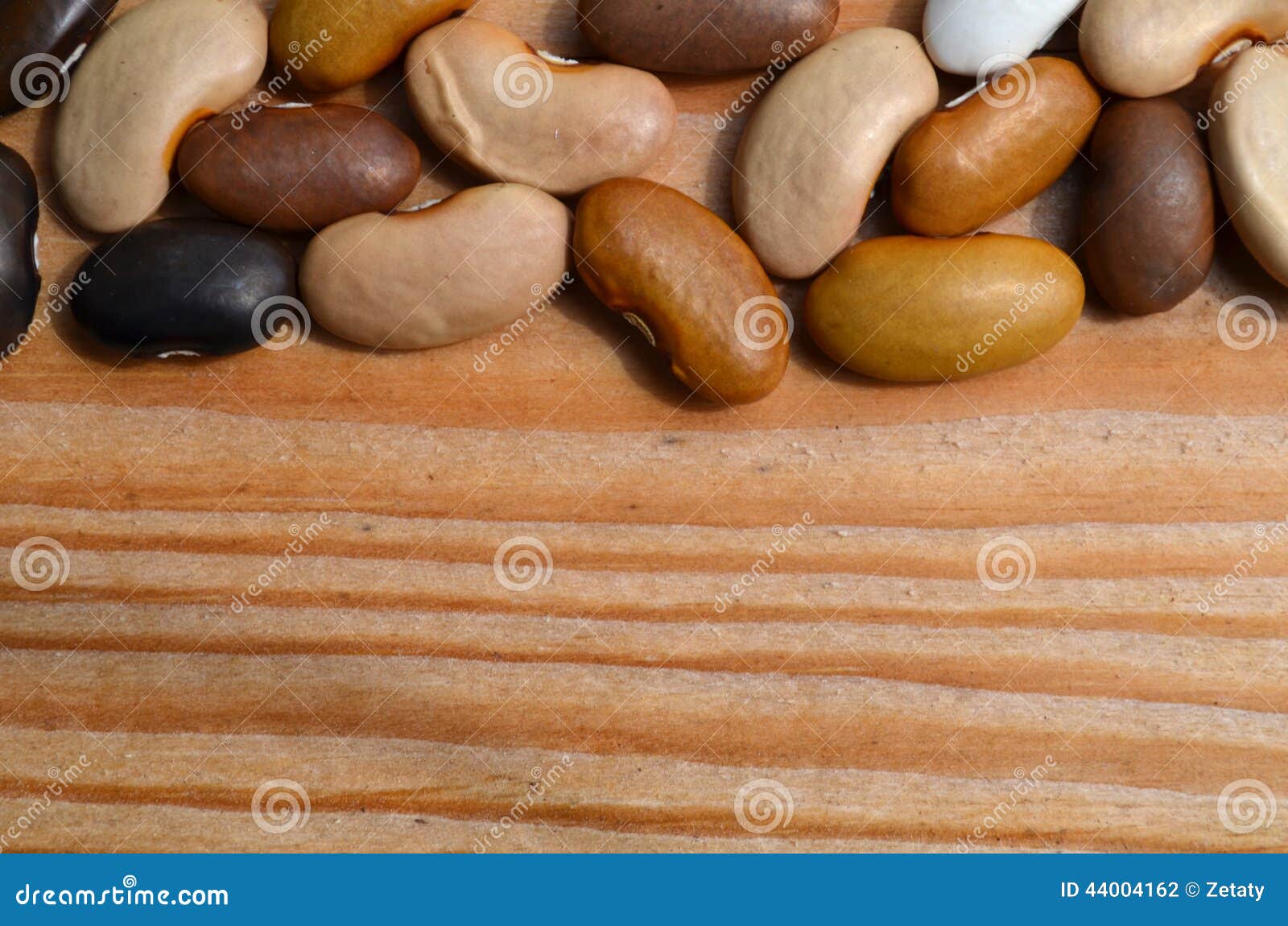 Colour Dry Beans Mix on Desk Stock Photo - Image of edible, healthy ...