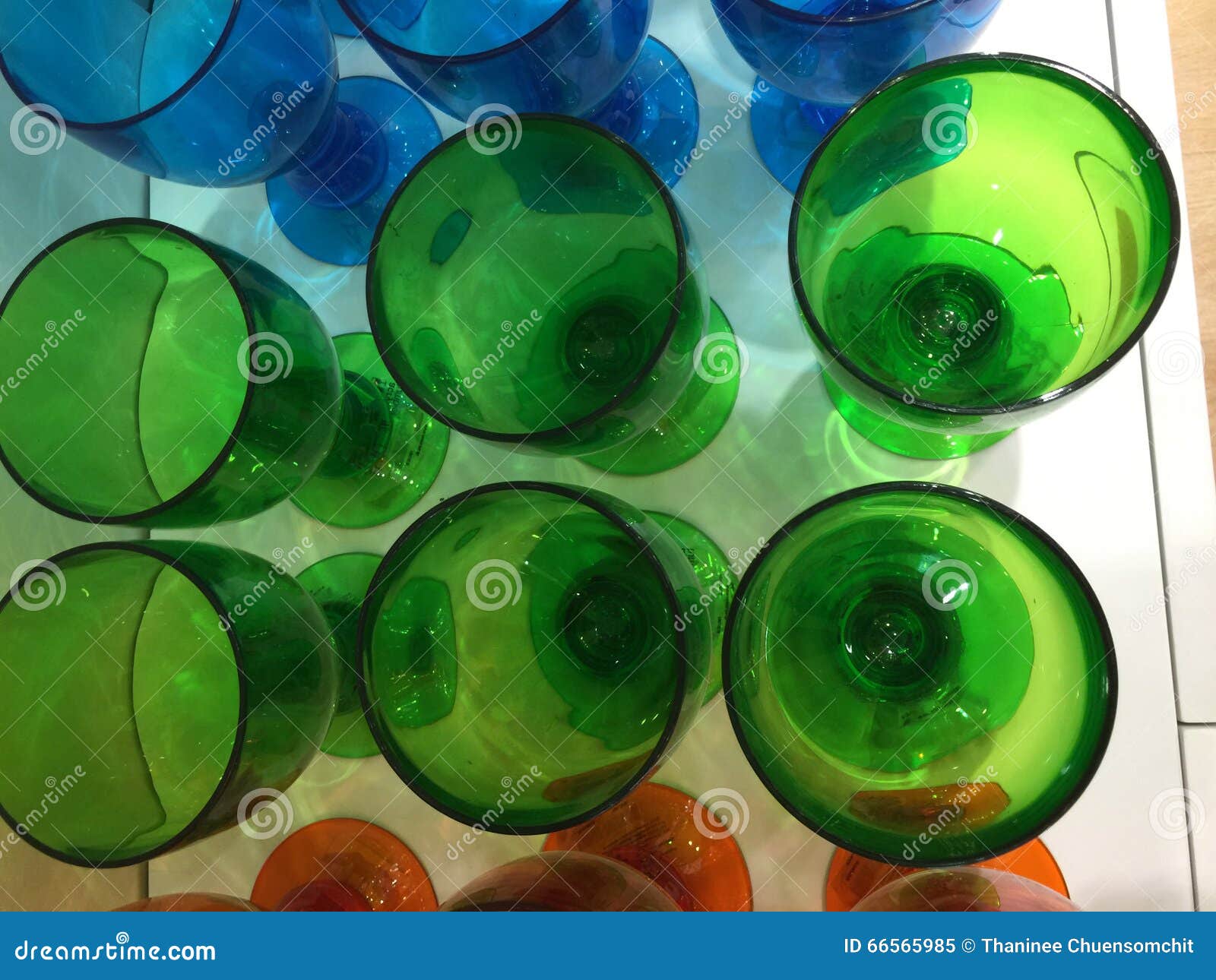 Colour empty glasses stock image. Image of material, knowledge - 66565985