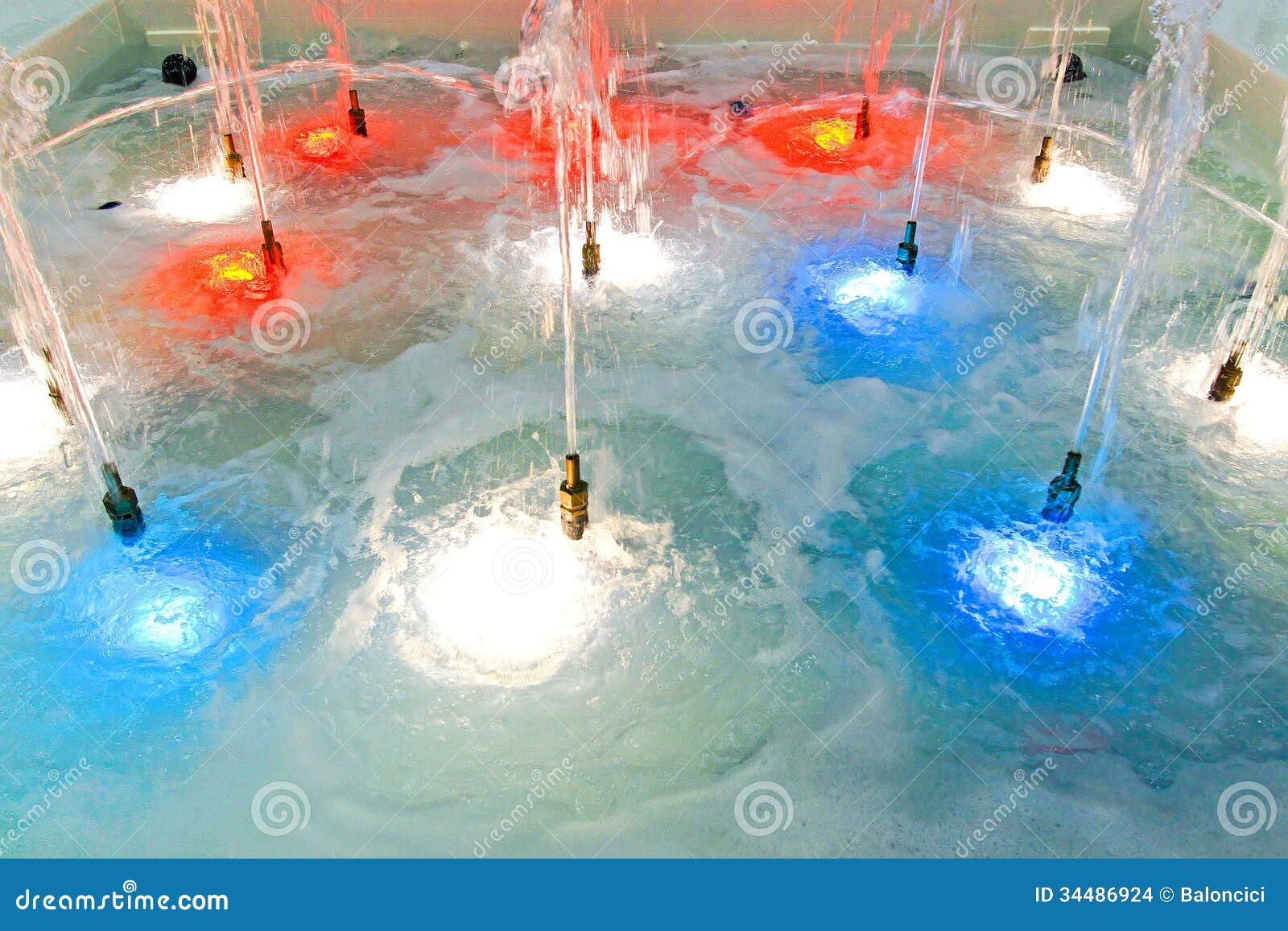 Colour fountain stock photo. Image of decorative, water - 34486924