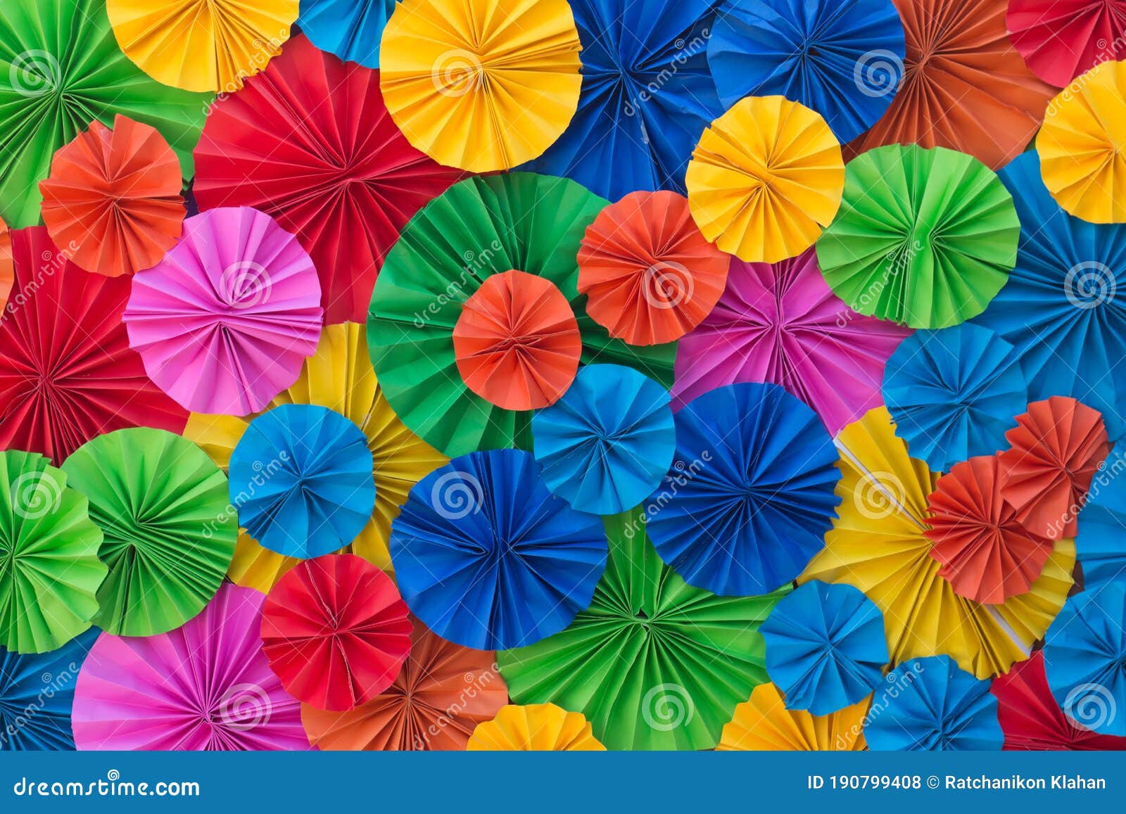 Color Full Paper Folded Make for Abstract Background Stock Photo ...