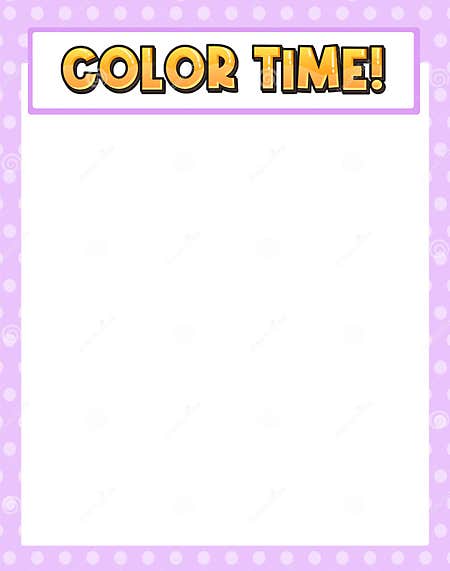 Colour Fun Border Template Background Stock Vector - Illustration of ...